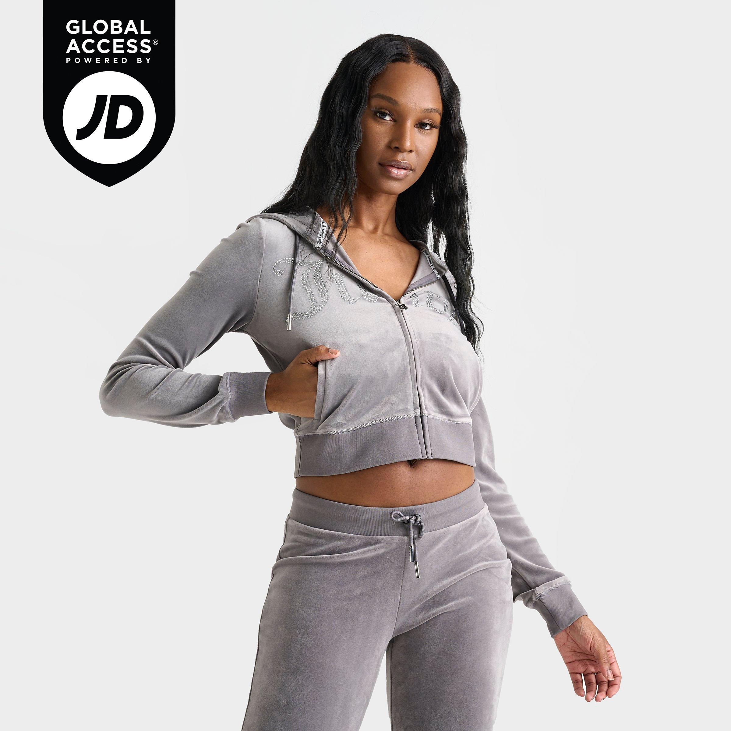 Women's Juicy Couture Bling Front Hoodie | JD Sports