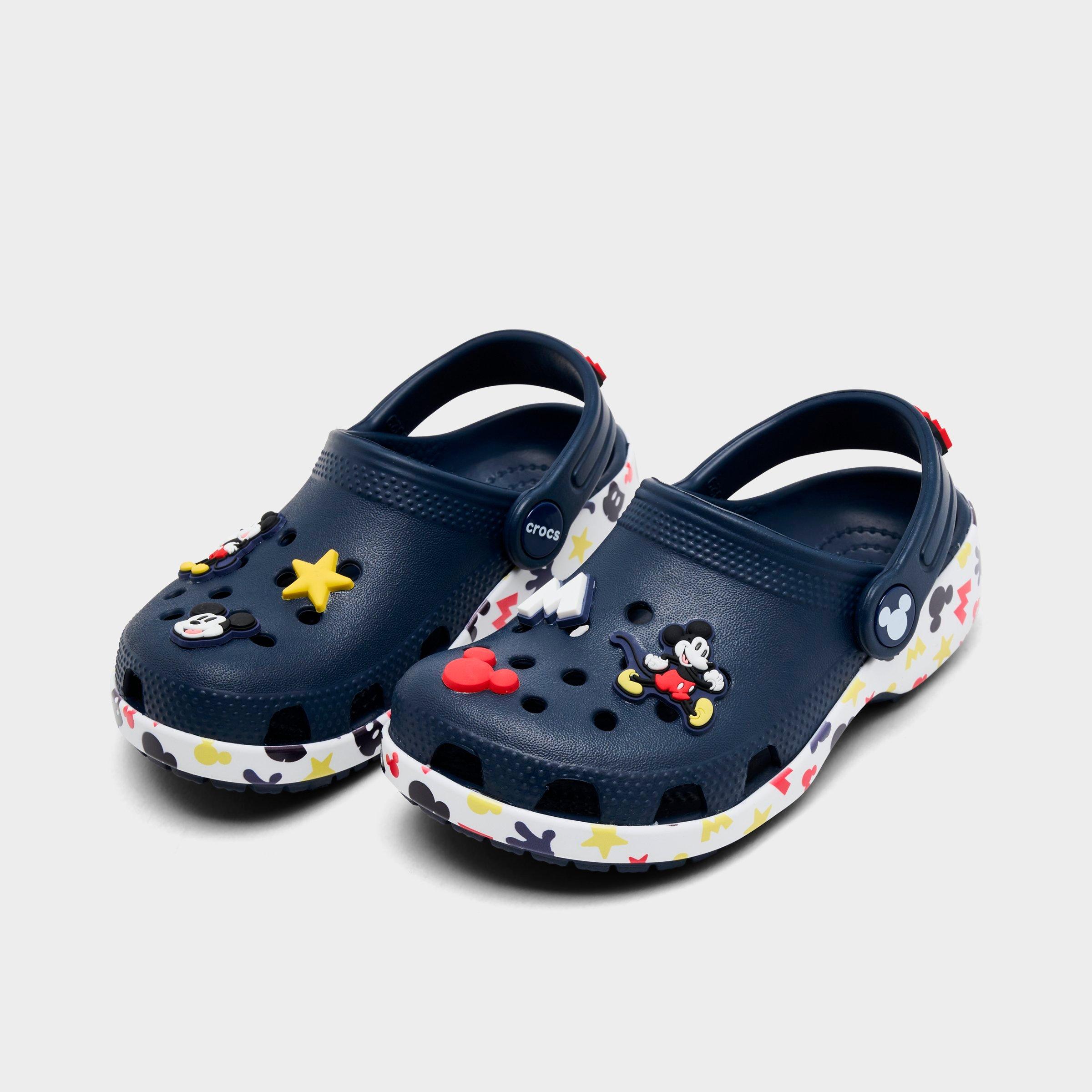 Kids' Toddler Crocs x Disney Mickey & Friends Classic Clog Shoes | JD ...