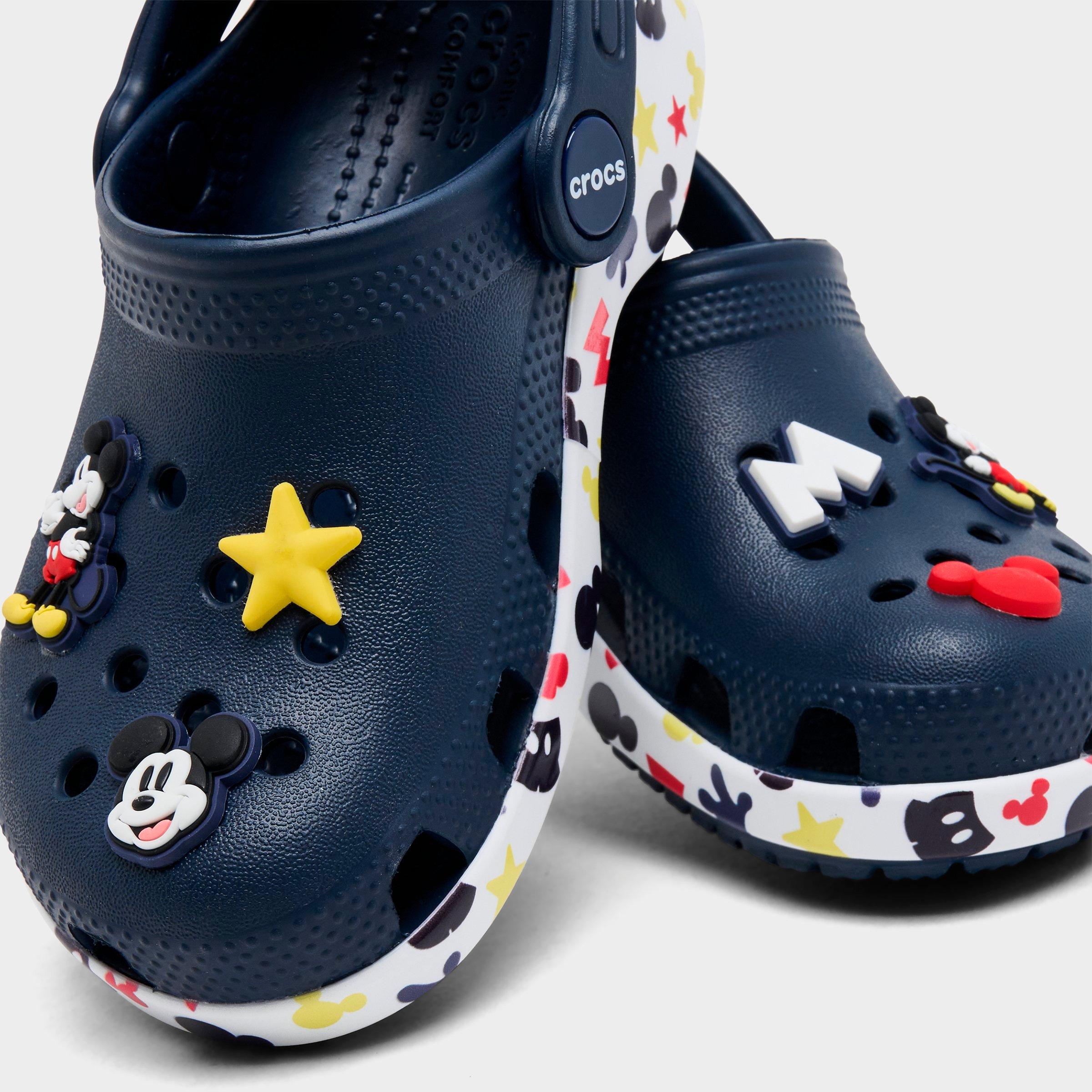 Kids' Toddler Crocs x Disney Mickey & Friends Classic Clog Shoes | JD ...