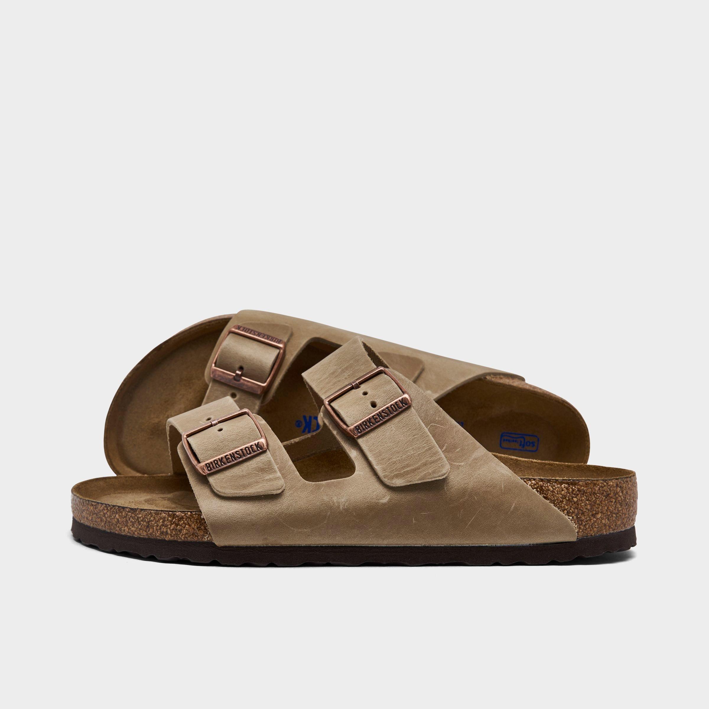 Men's Birkenstock Arizona Suede Leather Soft Footbed Sandals | JD Sports