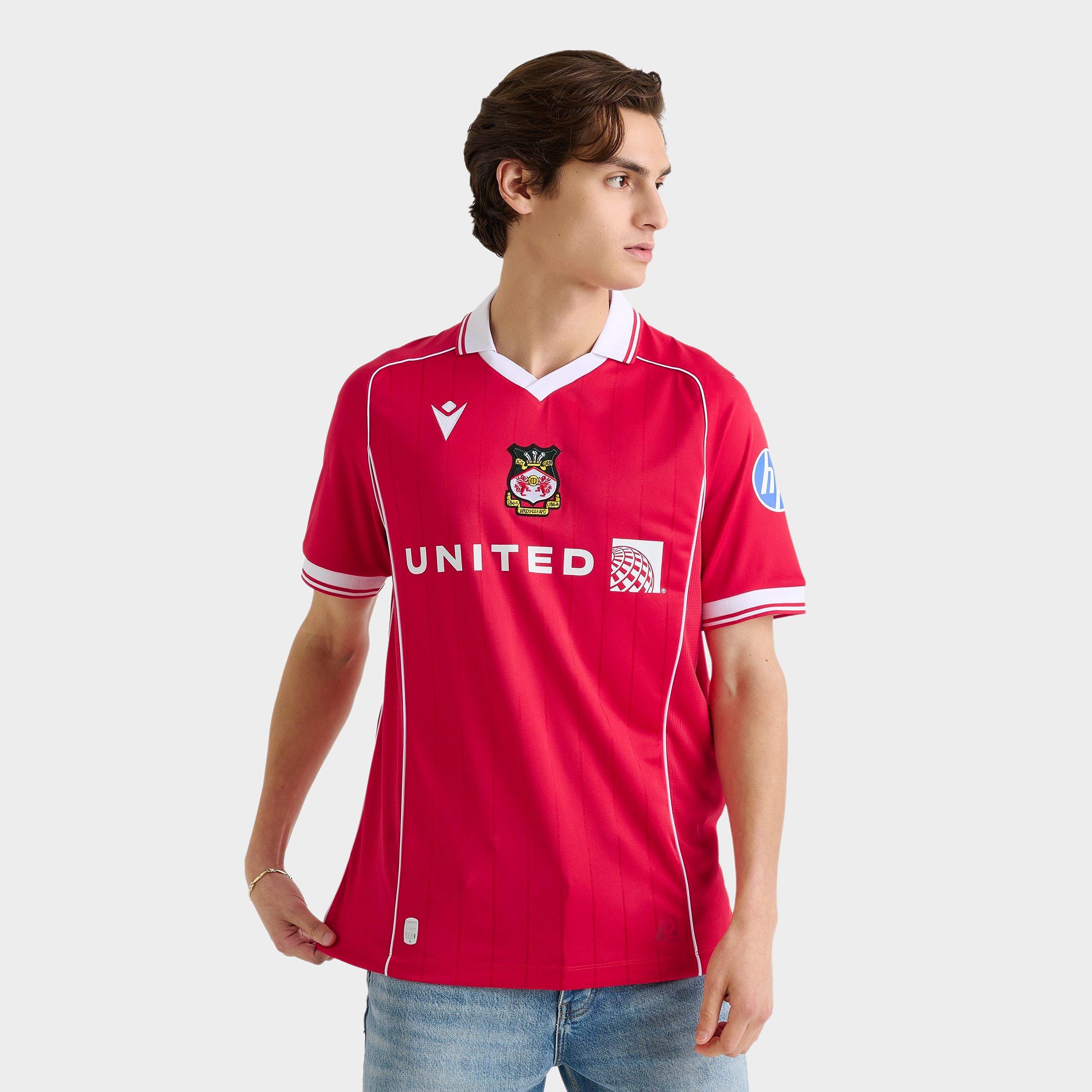 Men's Macron Wrexham AFC 25-26 Authentic Home Soccer Jersey | JD Sports