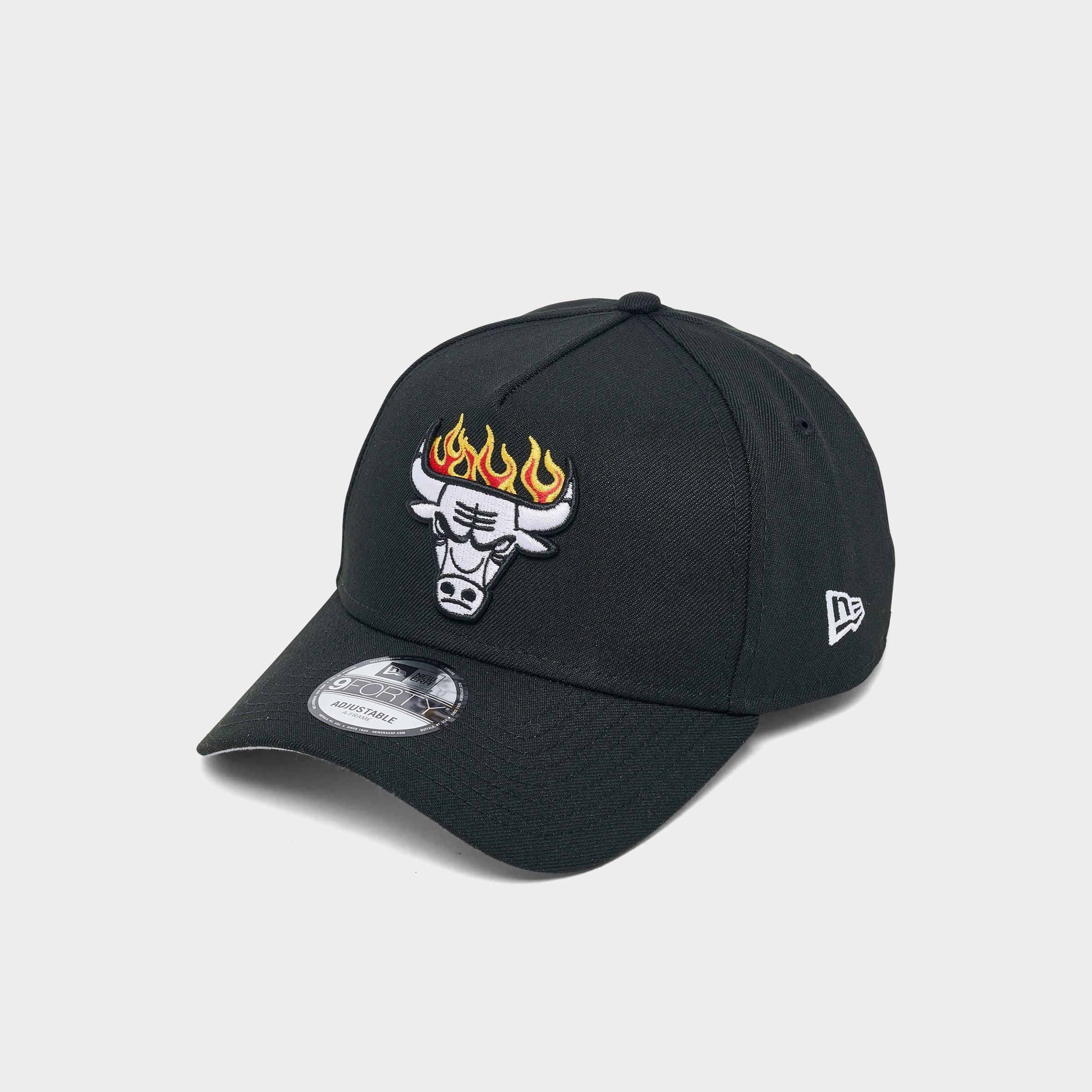 New Era Chicago Bulls NBA Flames 9FORTY A-Frame Snapback Hat | JD Sports