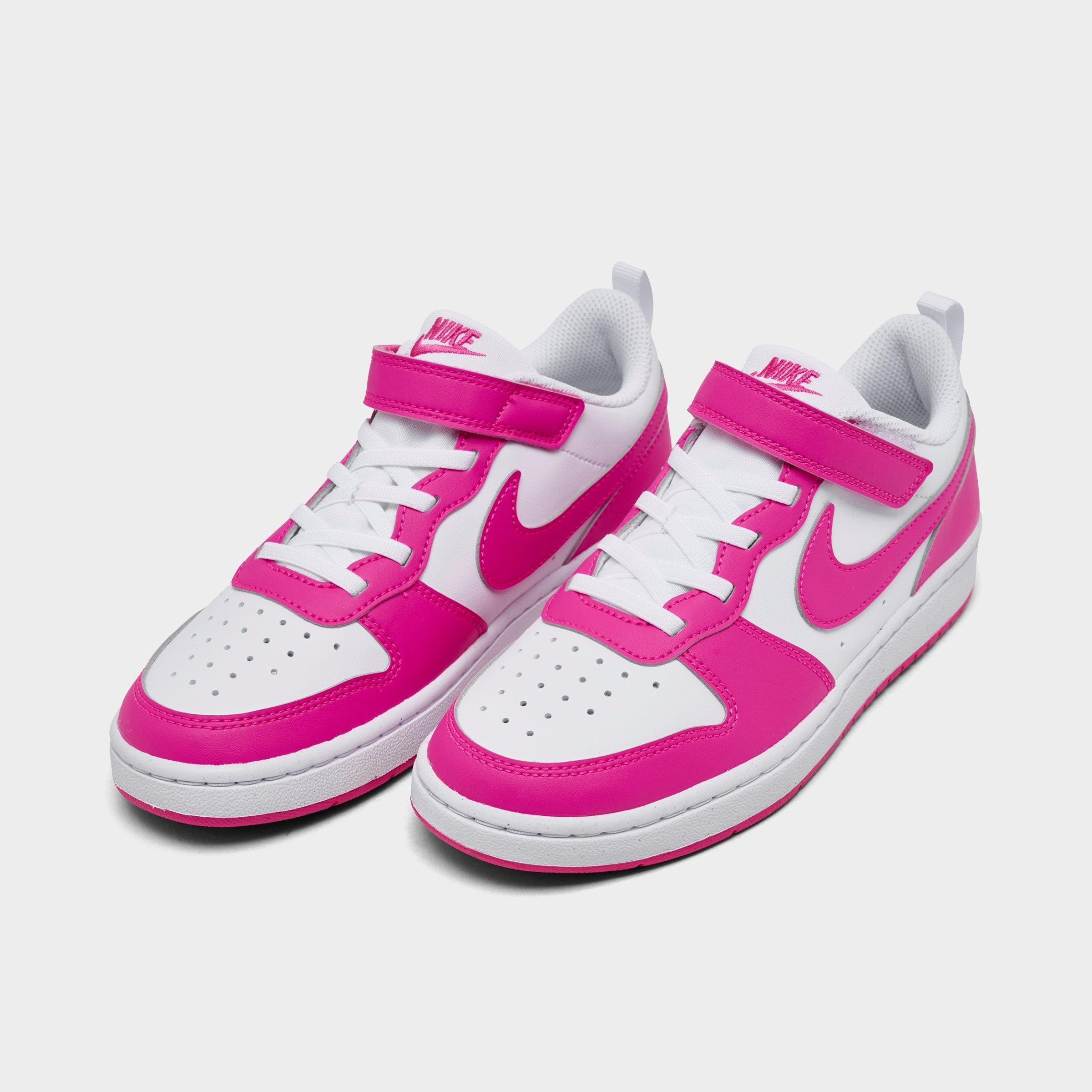 Girls' Little Kids' Nike Court Borough Low Recraft Stretch Lace Casual ...
