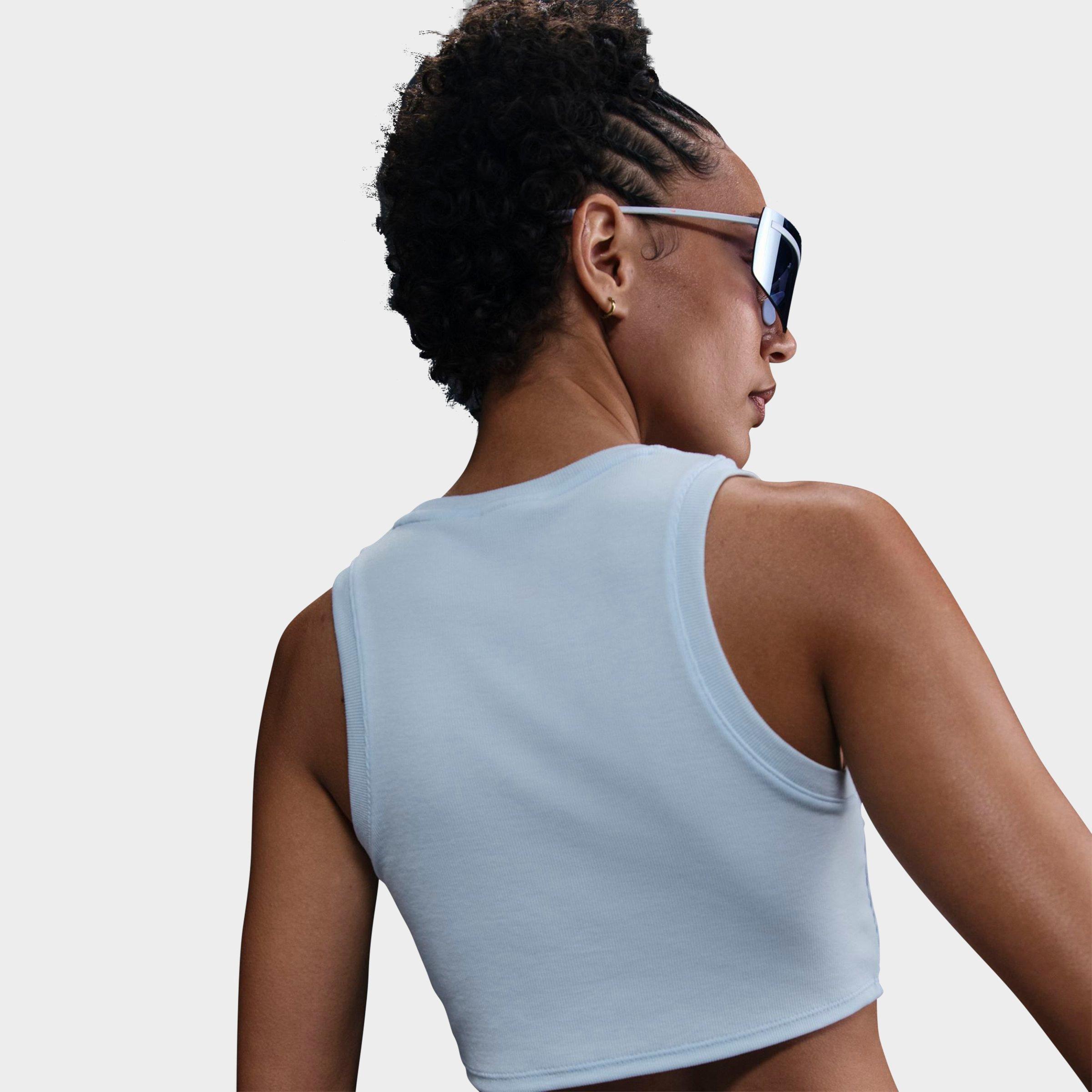 Women's Nike Sportswear Essential Ribbed Cropped Tank | JD Sports