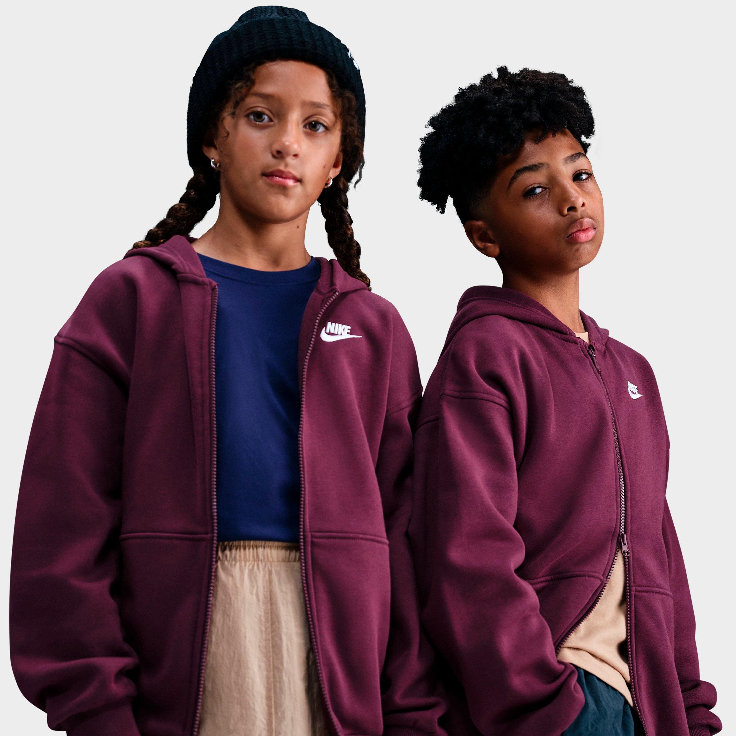 Big Kids' Nike Sportswear Club Fleece Oversized Full-Zip Hoodie | JD Sports