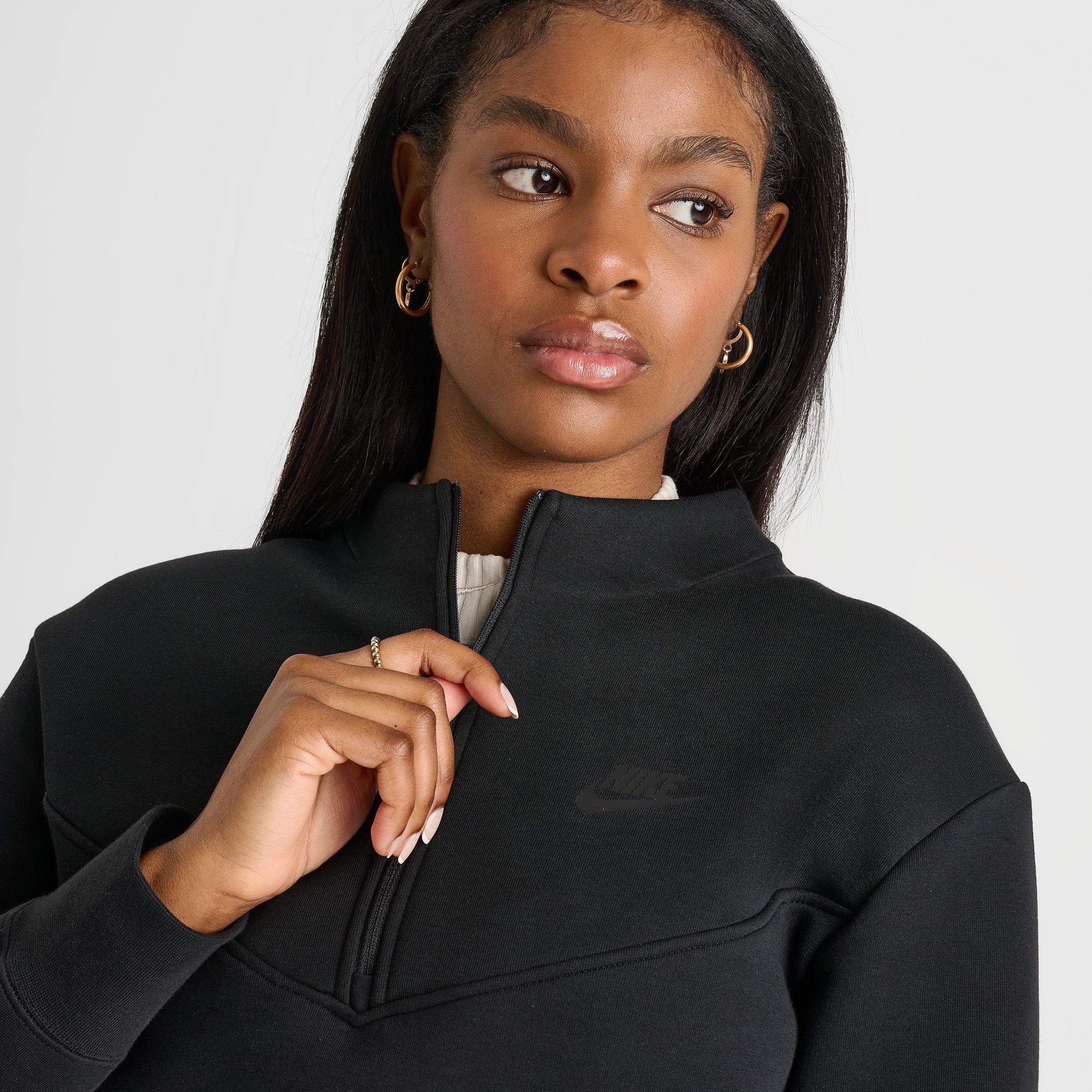 Women's Nike Sportswear Tech Fleece Crop Half-Zip Track Jacket | JD Sports