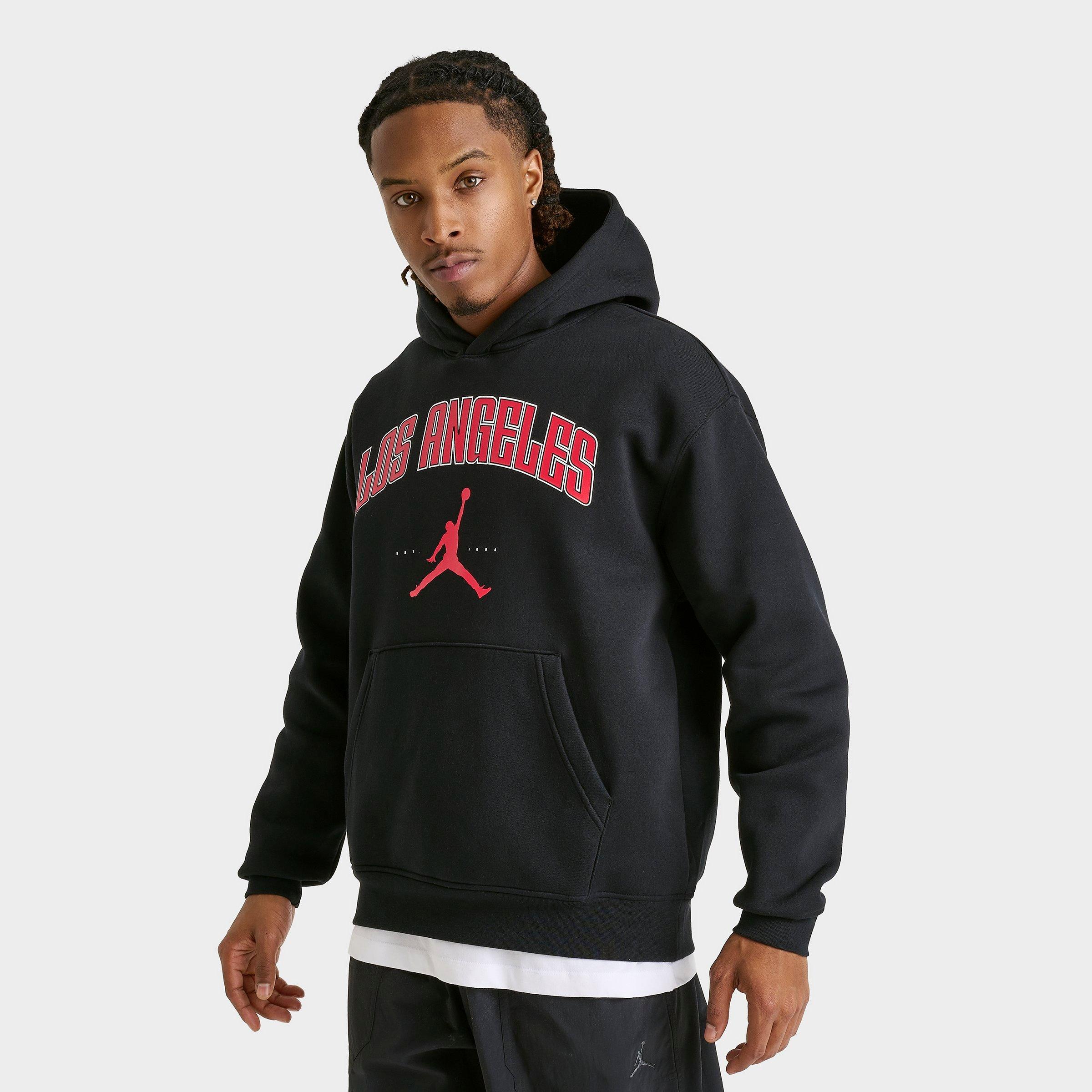 Men's Jordan Los Angeles Big Logo Fleece Pullover Hoodie | JD Sports