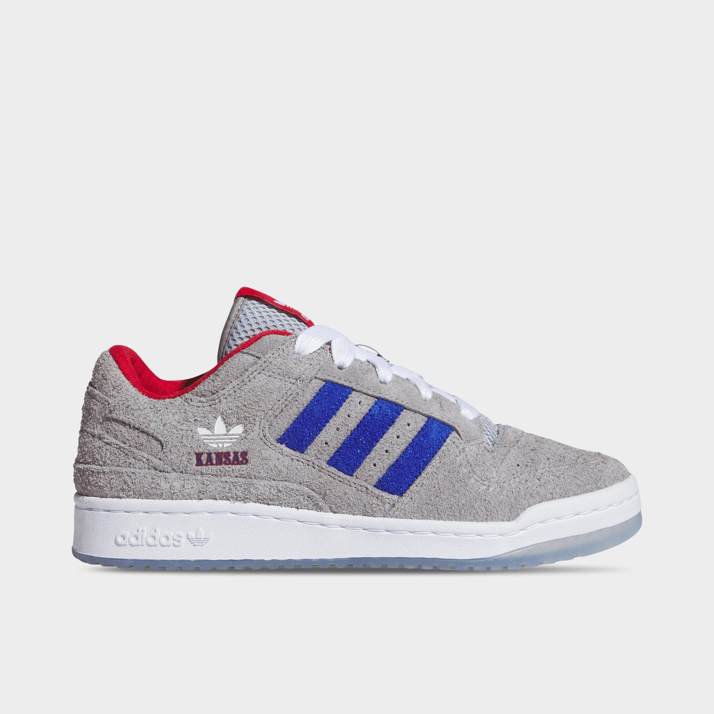 Men's adidas Originals Forum Low CL Kansas Jayhawks Casual Shoes | JD ...
