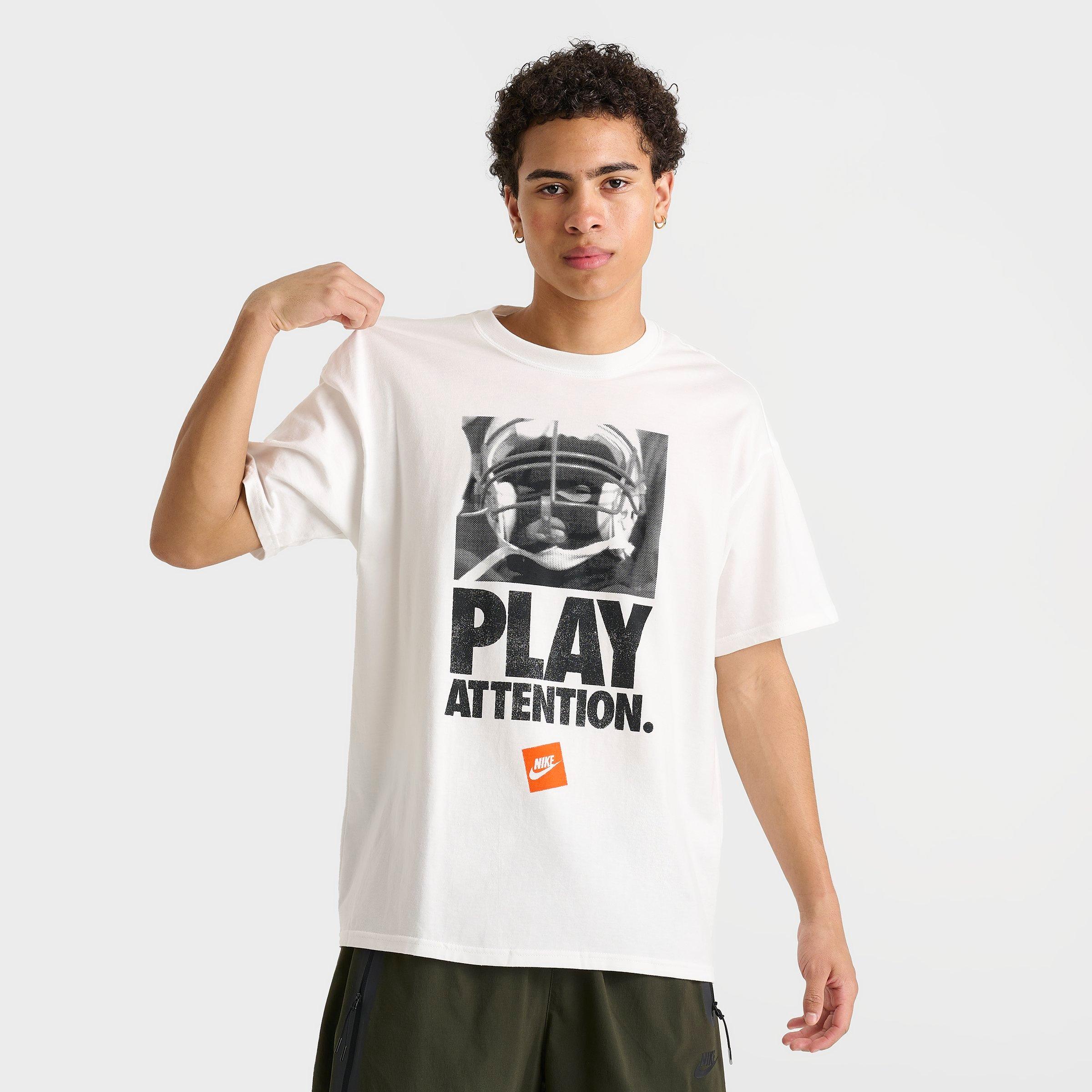 Men's Nike Sportswear Play Attention Graphic T-Shirt | JD Sports