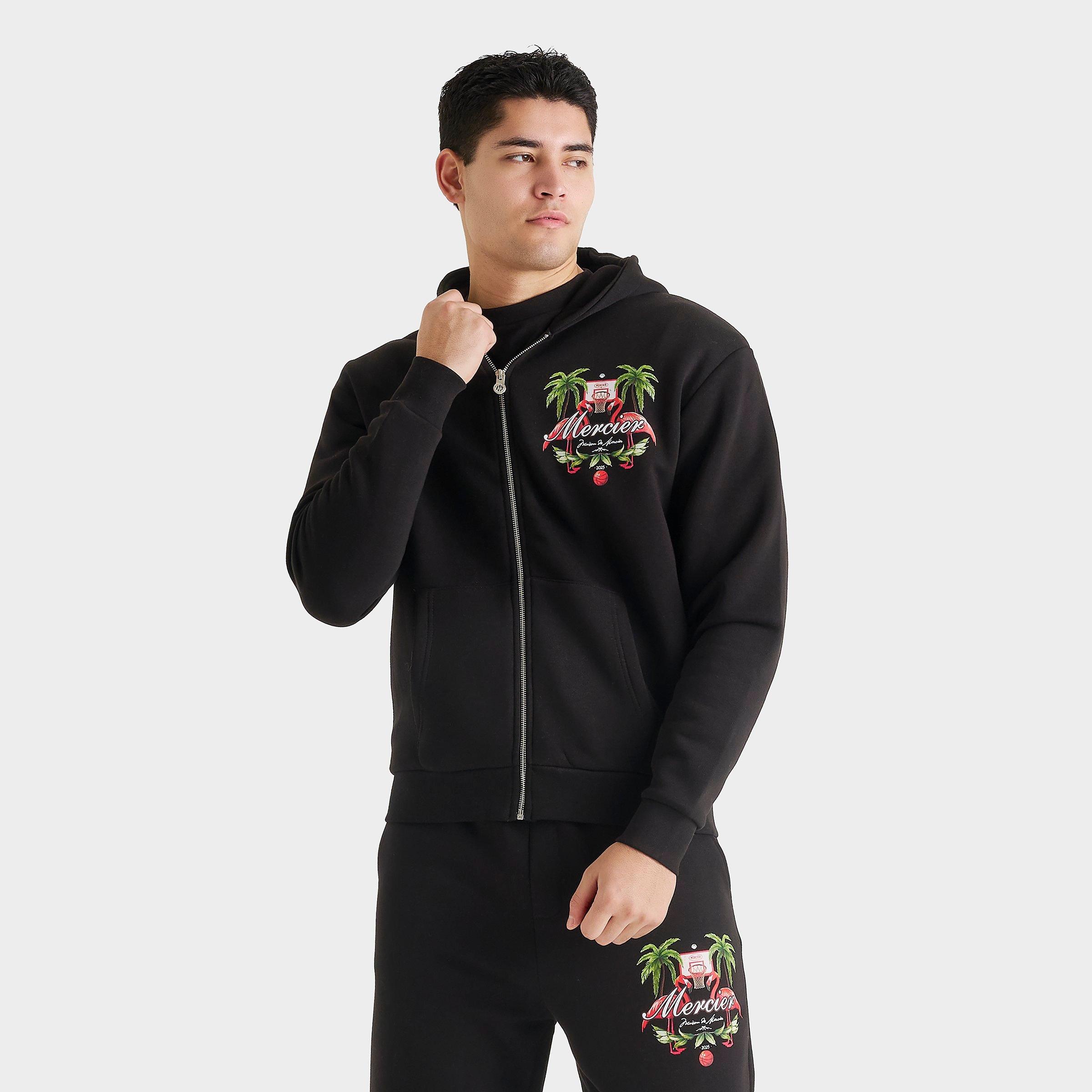 Men's Mercier Palm Hoops Fleece Full-Zip Hoodie | JD Sports