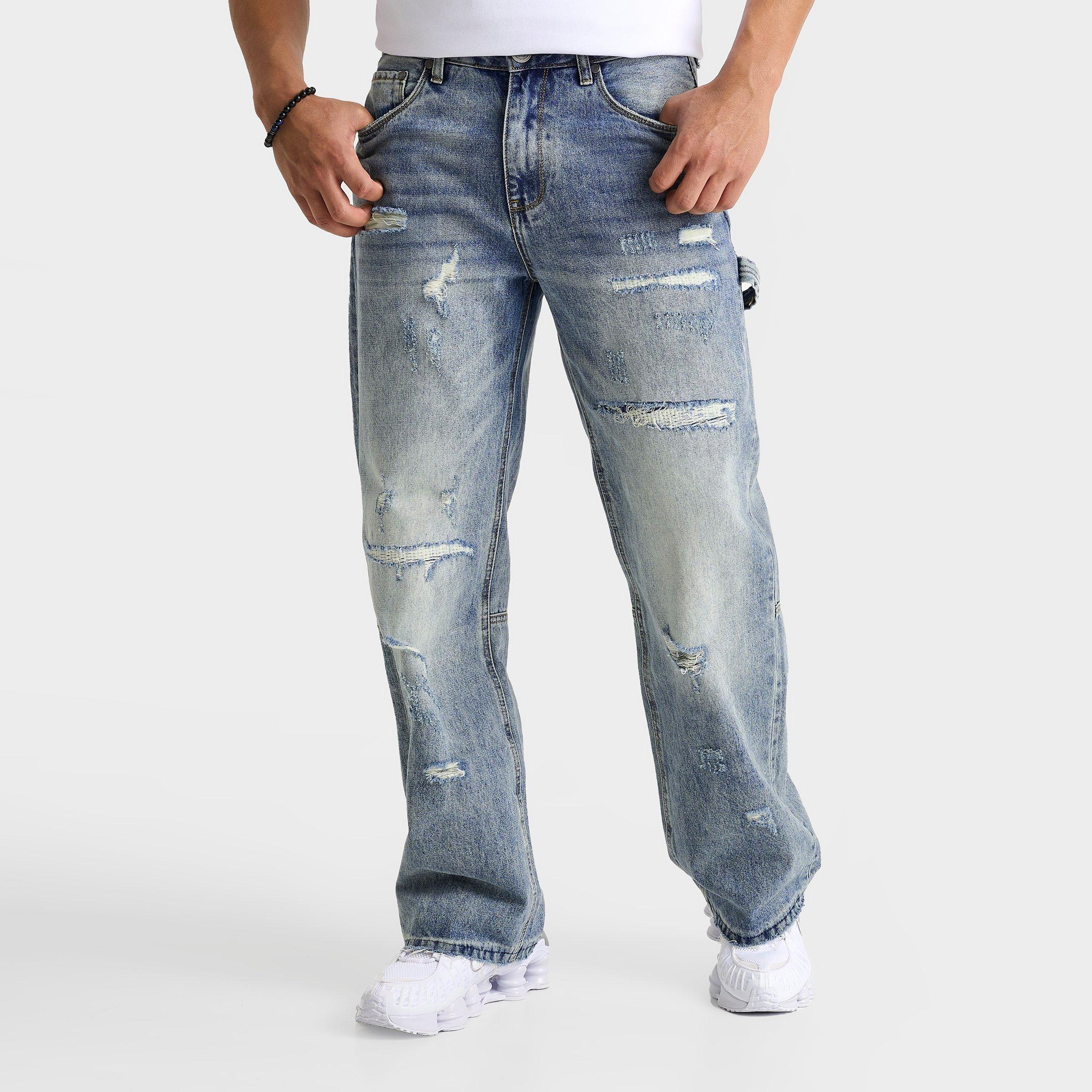 Men's Mercier Stressed Relaxed Hammer Denim Jeans | JD Sports