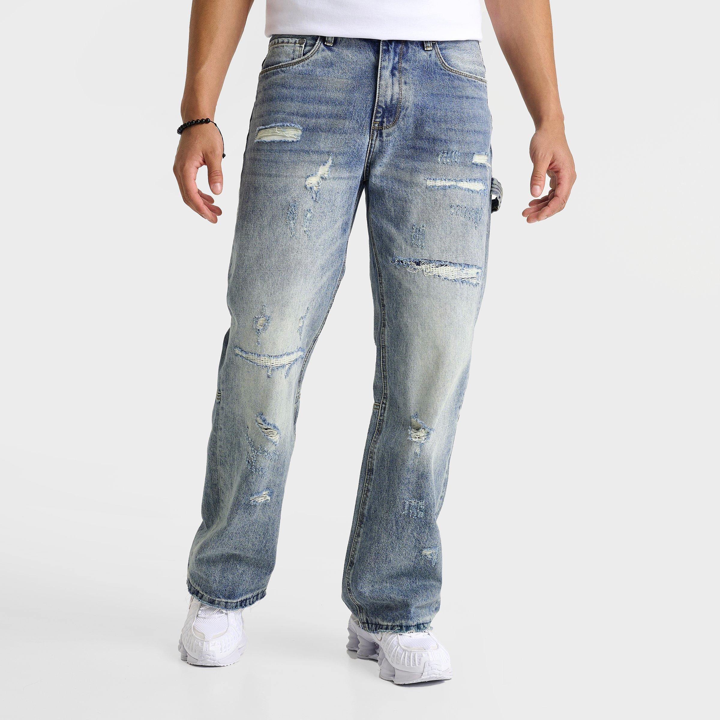 Men's Mercier Stressed Relaxed Hammer Denim Jeans | JD Sports