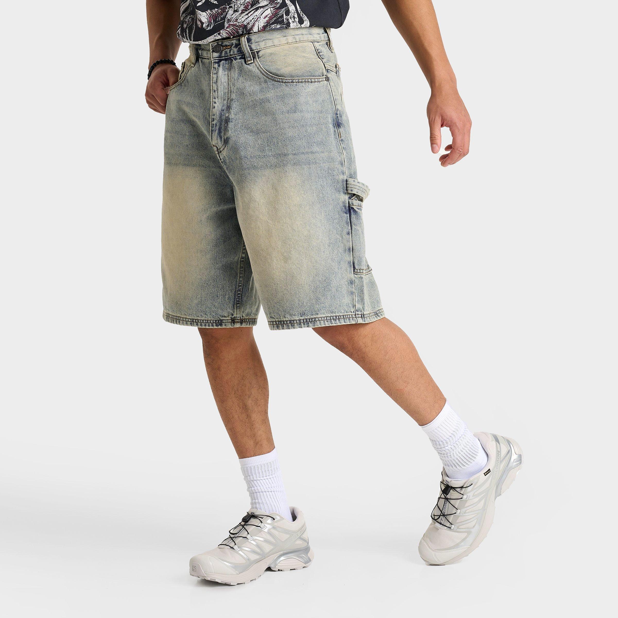 Men's Mercier Stressed Relaxed Hammer Lightweight Denim Jean Shorts ...