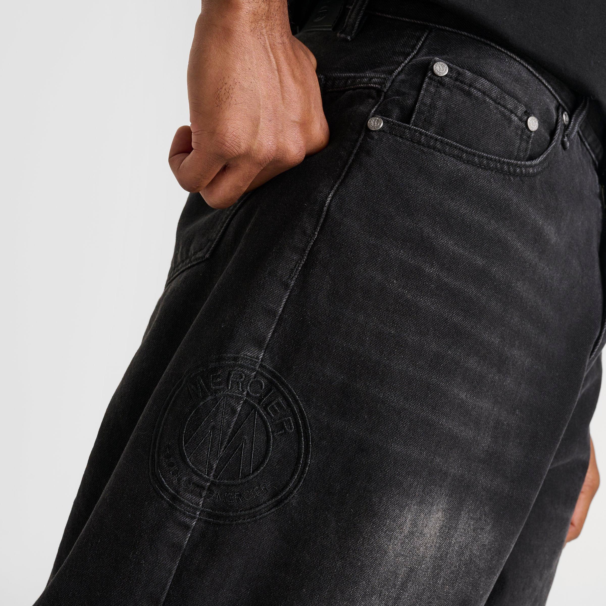 Men's Mercier Stressed Relaxed Hammer Lightweight Denim Jean Shorts ...