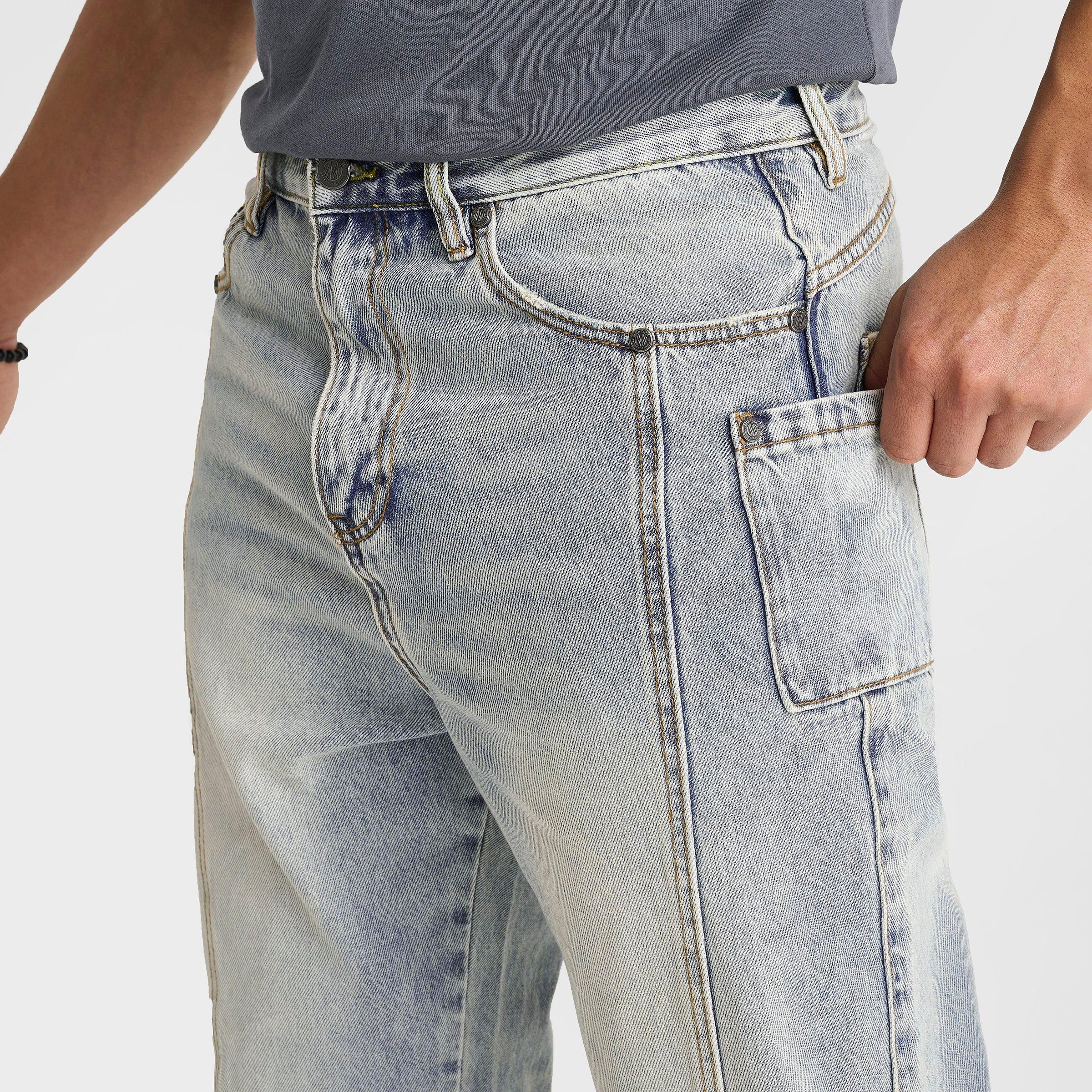 Men's Mercier Rivet Grit Cut & Sew Relaxed Denim Jeans | JD Sports