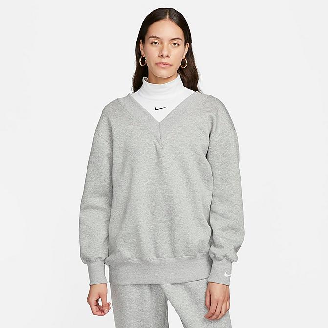 Women's Nike Sportswear Phoenix Fleece Oversized V-Neck Women's Nike Sportswear Phoenix Fleece Oversized V-Neck