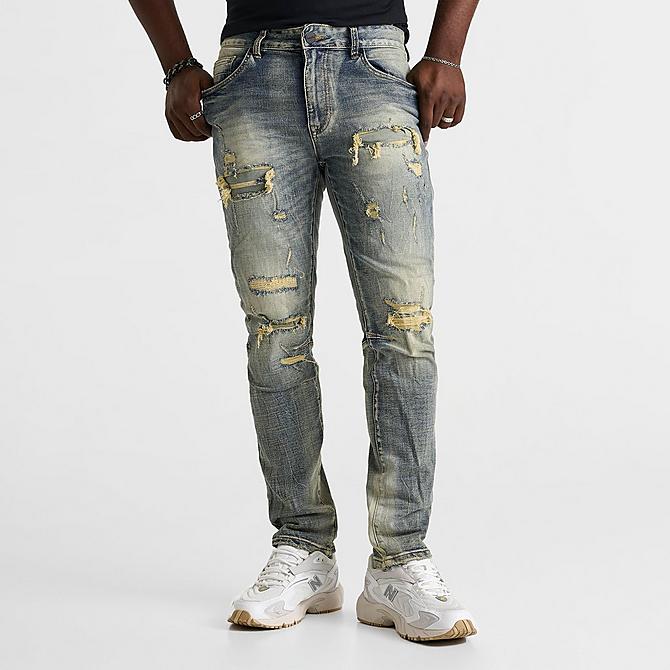 Men's Smoke Rise Rip & Repair Slim Denim Jeans| JD Sports Men's Smoke Rise Rip & Repair Slim Denim Jeans| JD Sports