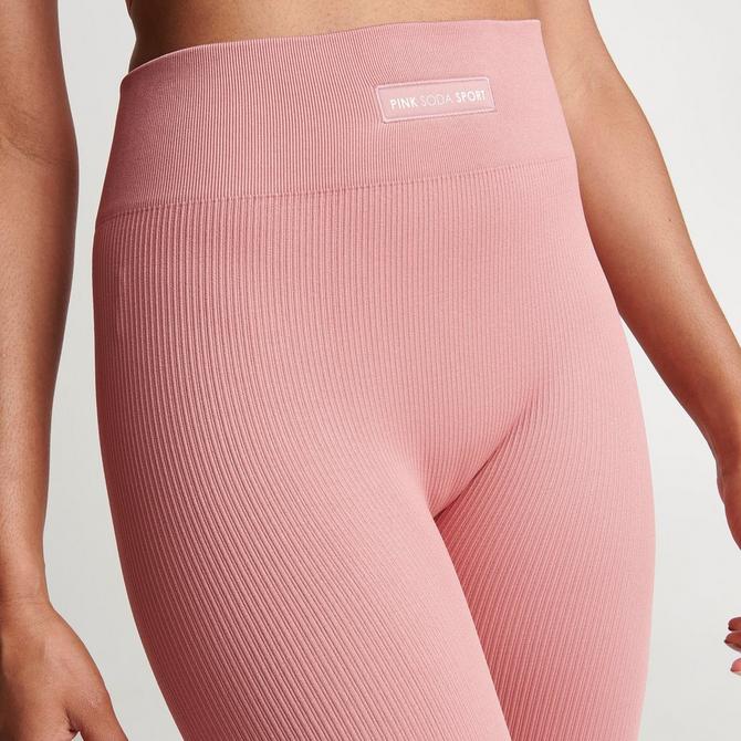 Women's Pink Soda Sport Tone Rib Seamless Tights| JD Sports