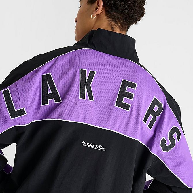 Men's Mitchell & Ness Los Angeles Lakers NBA Mesh Nylon Full Men's Mitchell & Ness Los Angeles Lakers NBA Mesh Nylon Full