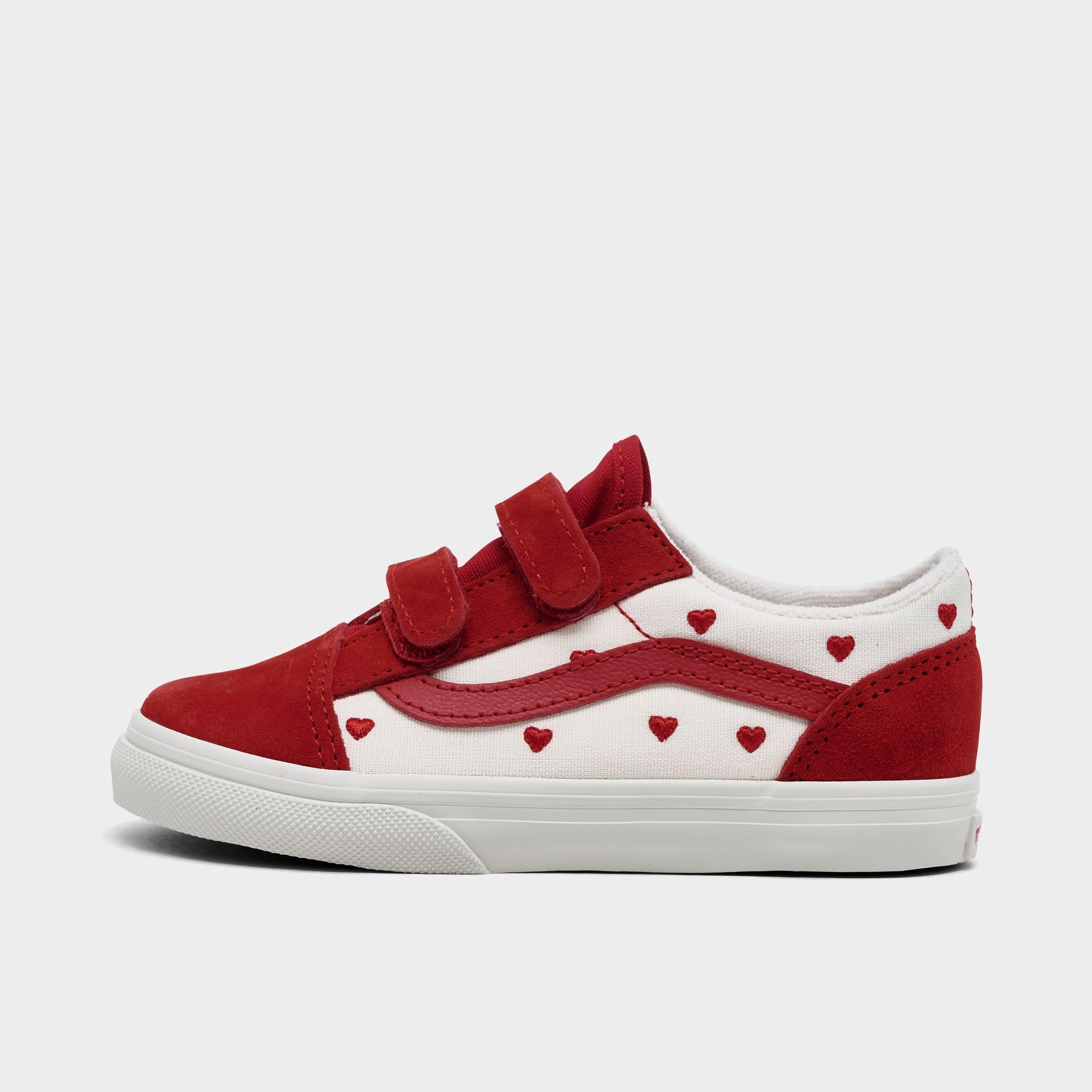 Click here for Vans Kids Toddler Old Skool V Casual Shoes in Red... prices