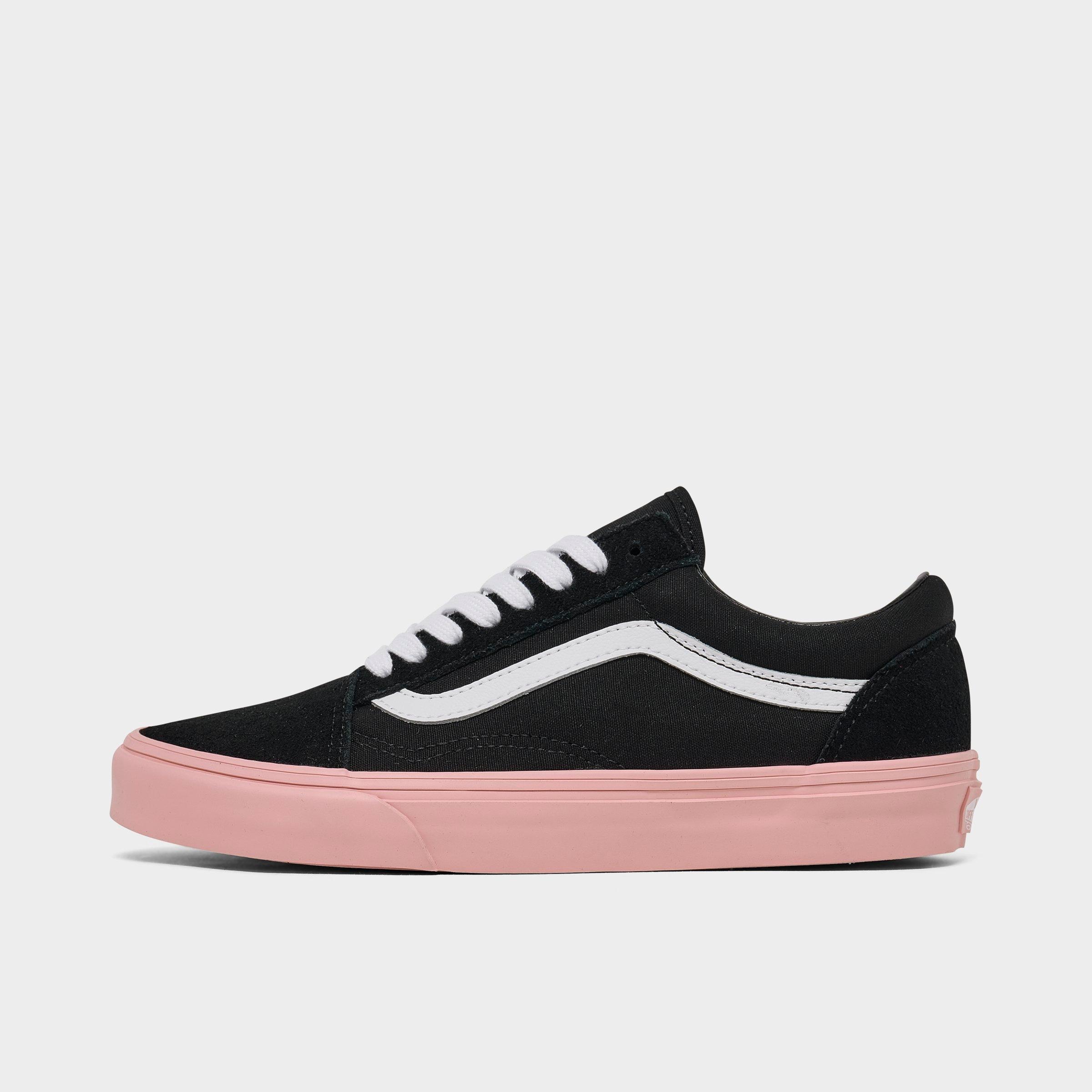 Click here for Vans Womens Old Skool Casual Shoes in Black/Pink S... prices