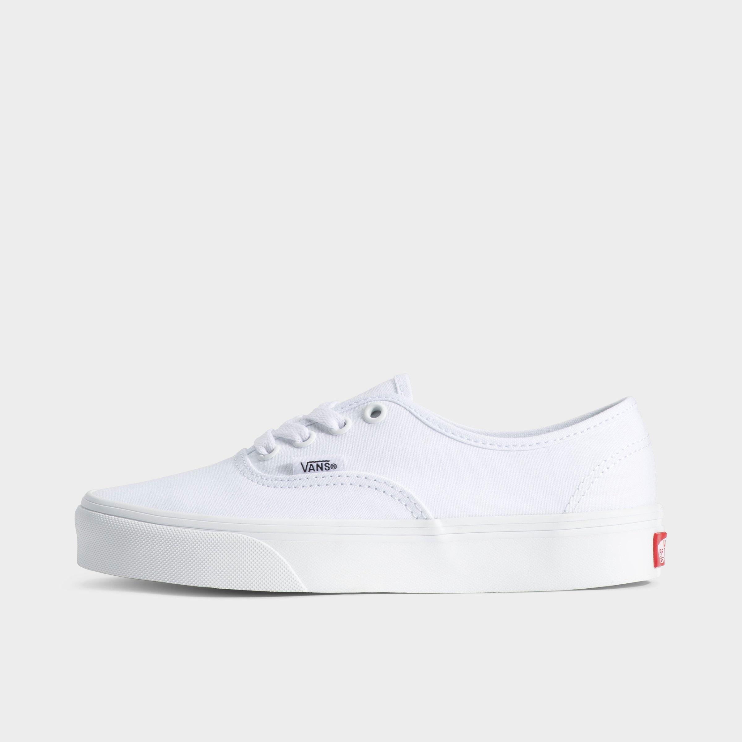 Click here for Vans Big Kids Authentic Casual Shoes in True White... prices