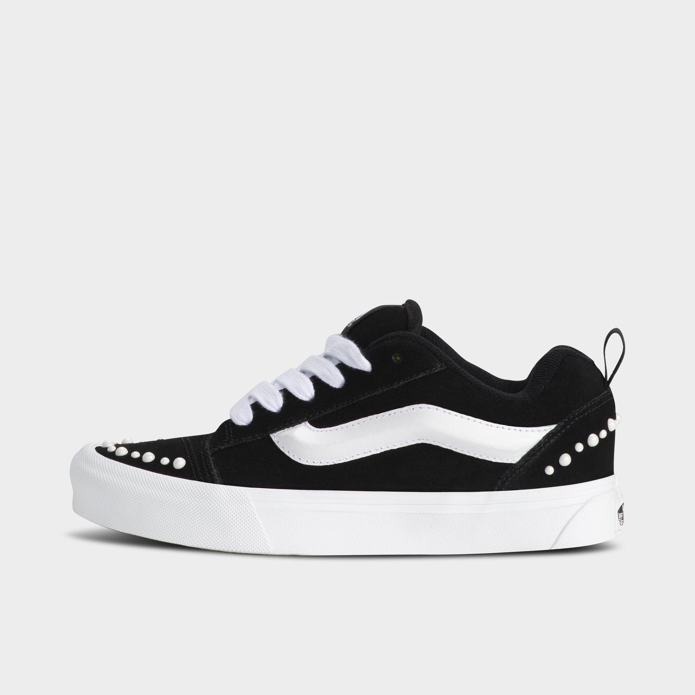 Click here for Vans Womens Knu Skool Casual Shoes in Pearls/Black... prices