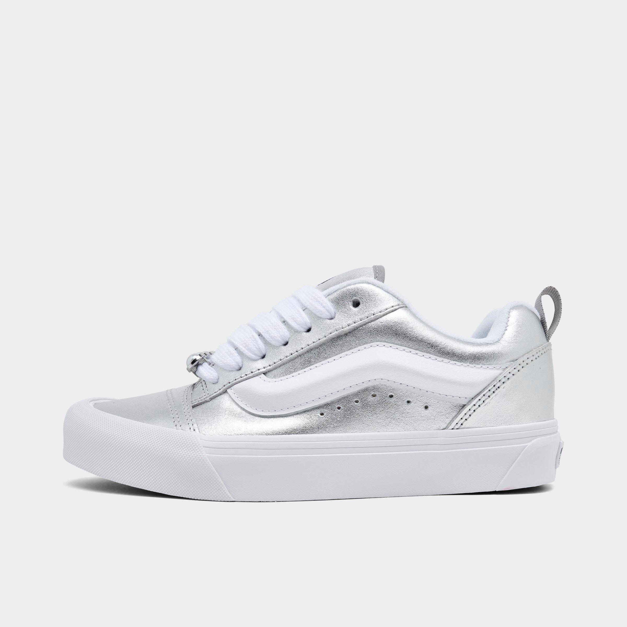 Click here for Vans Womens Knu Skool Casual Shoes in Metallic Sil... prices