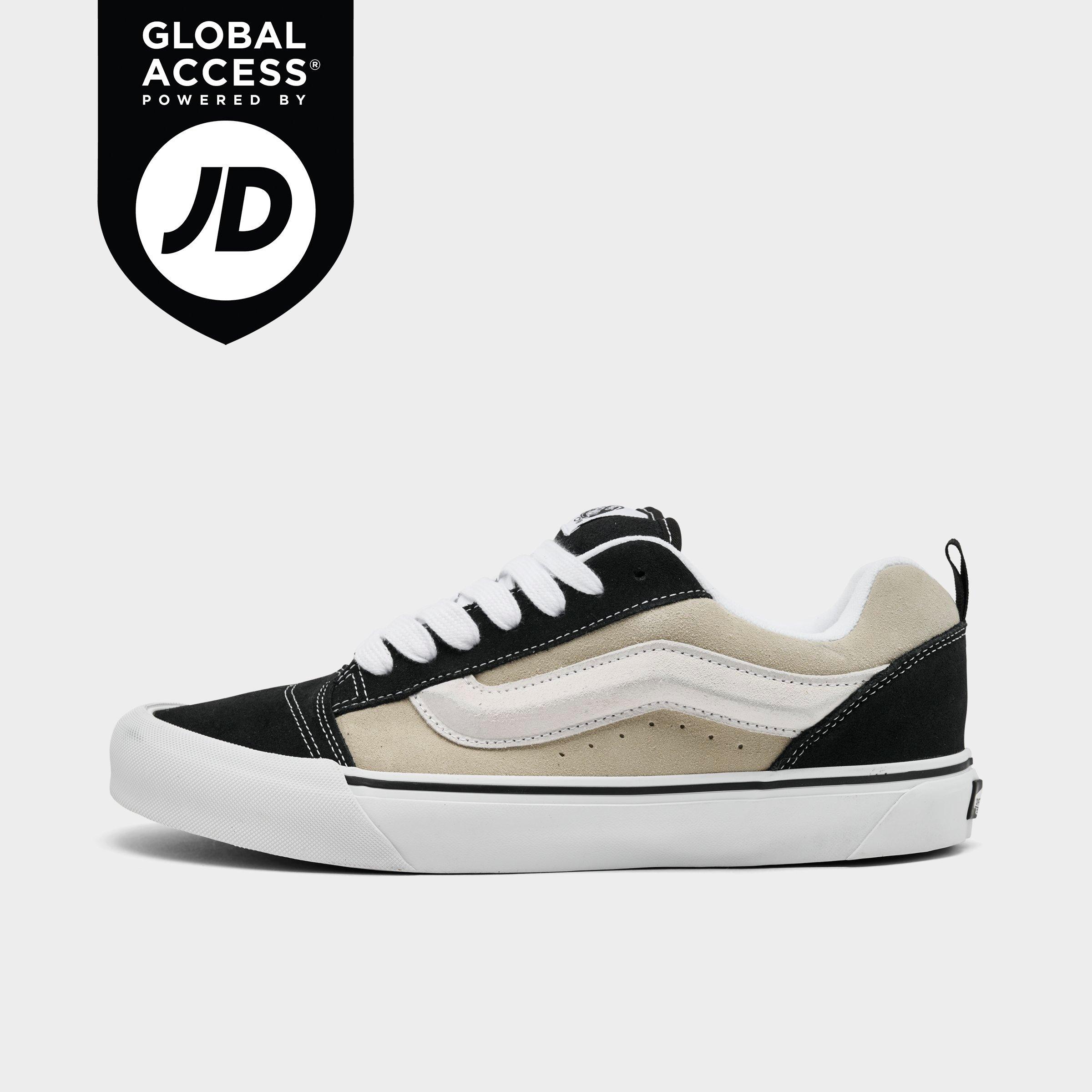 Click here for Vans Mens Knu Skool Casual Shoes in Black/Beige Si... prices