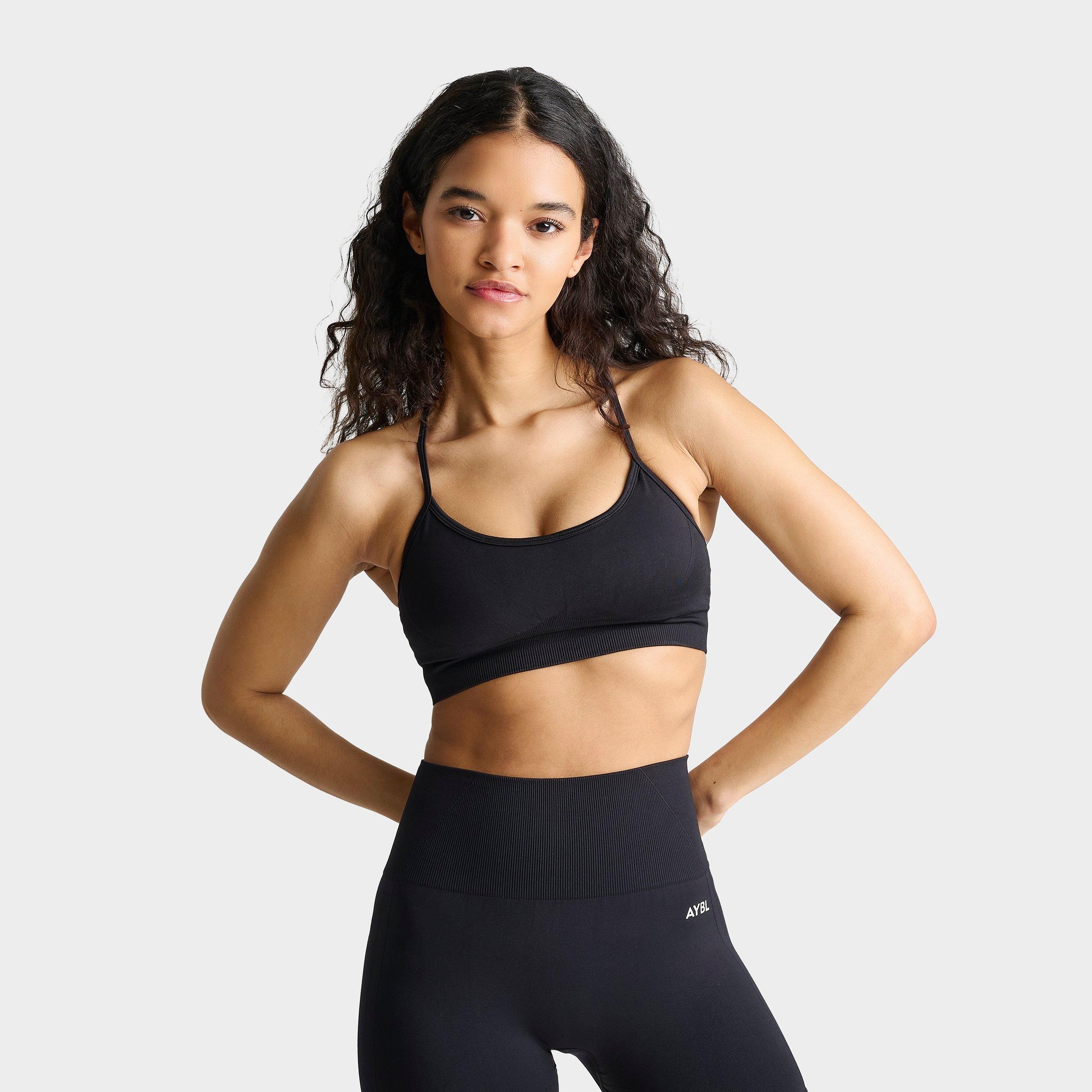 Click here for AYBL Womens Empower Seamless Sports Bra in Black S... prices