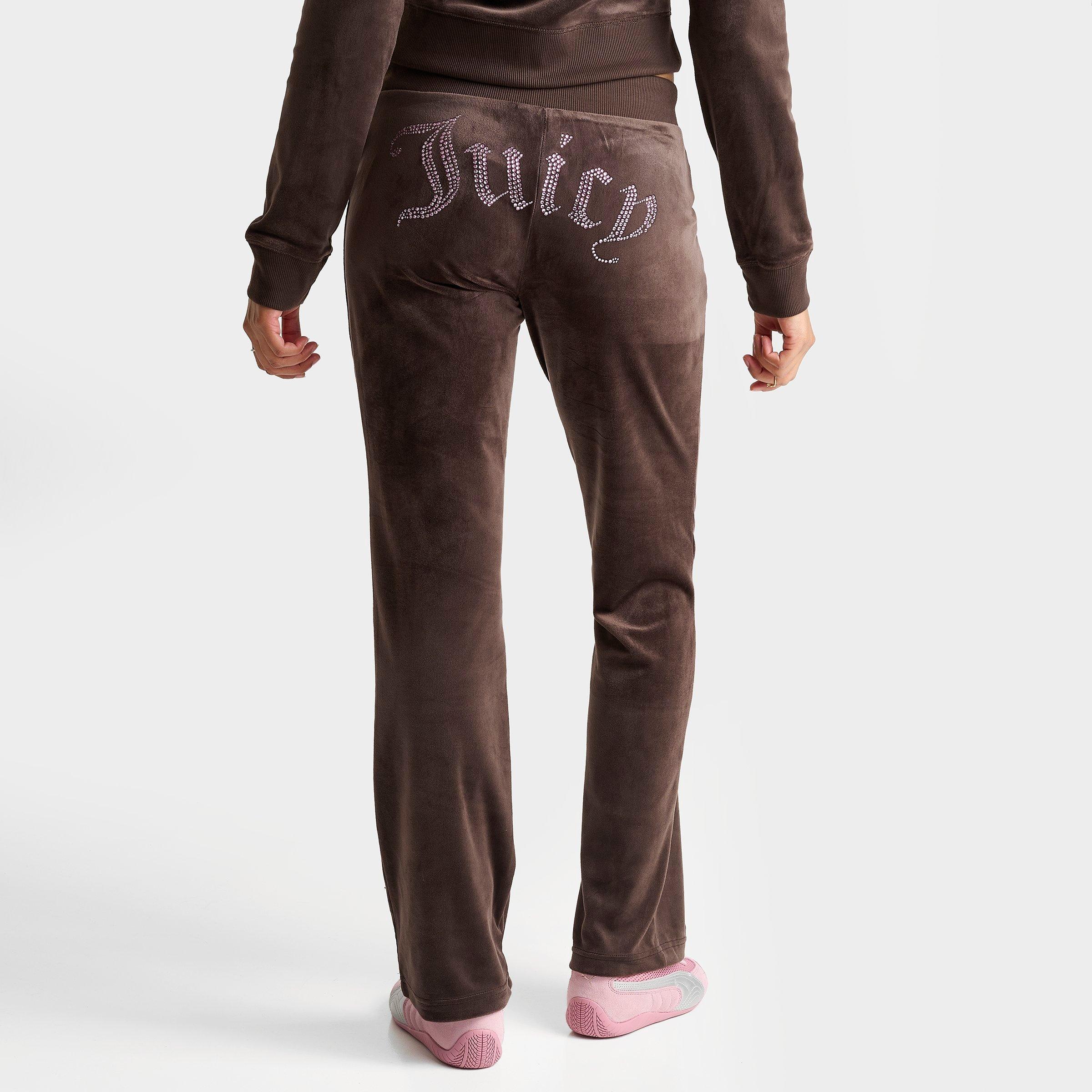 Click here for Juicy Couture Womens OG Big Bling Velour Track Pan... prices