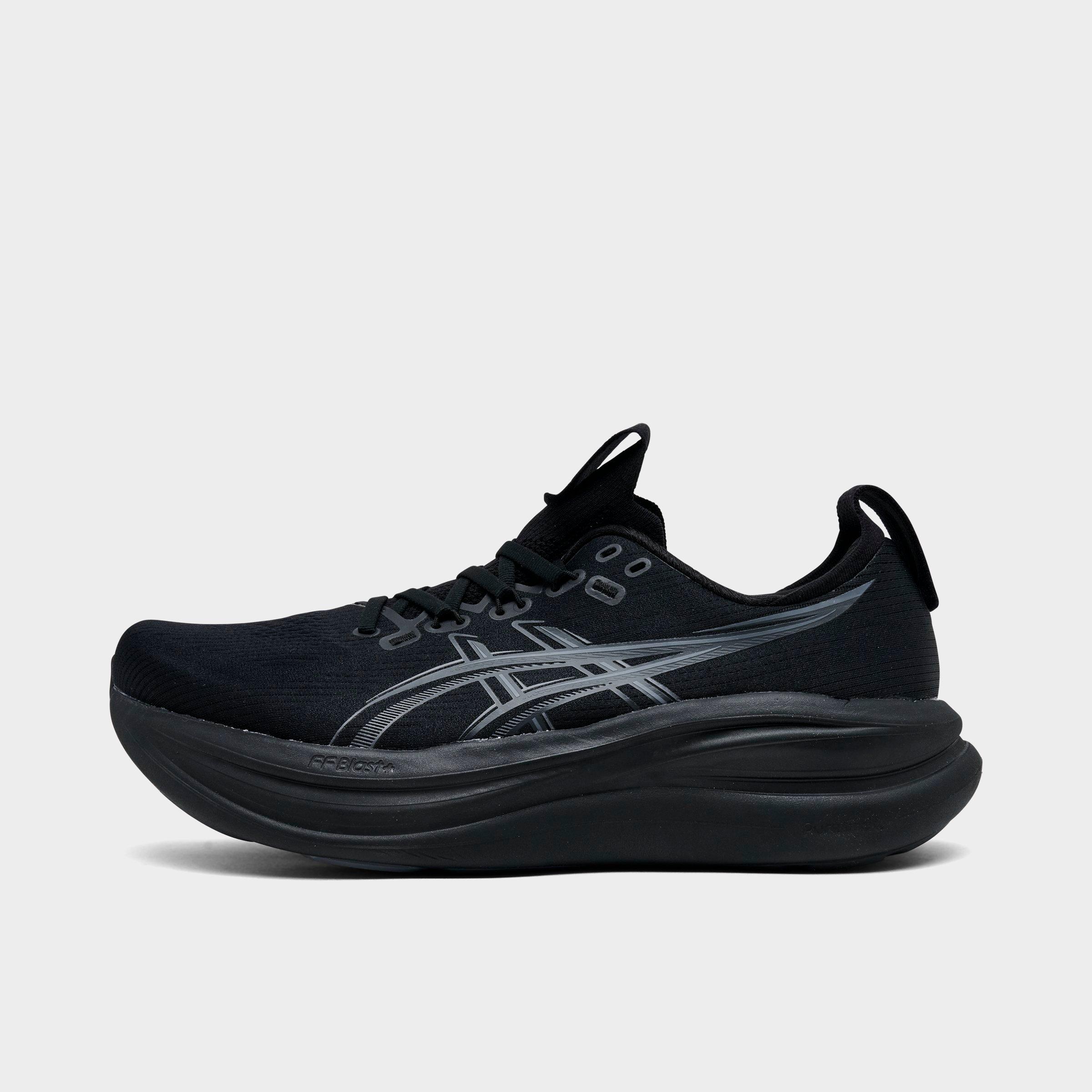 Click here for Asics Mens GEL-NIMBUS 28 Running Shoes in Black/Gr... prices