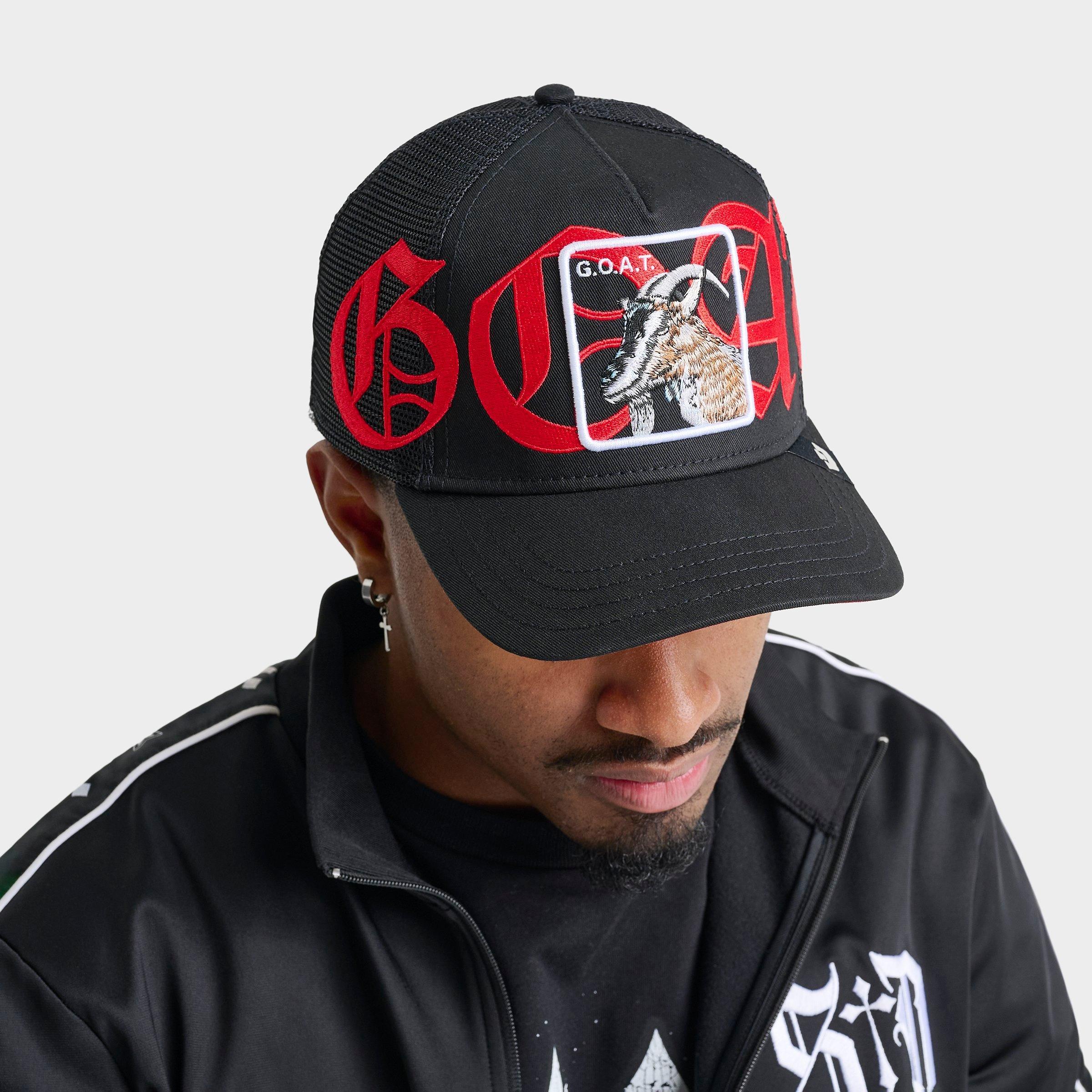 Click here for Goorin Bros. GOAT Old English Trucker Hat in Black... prices