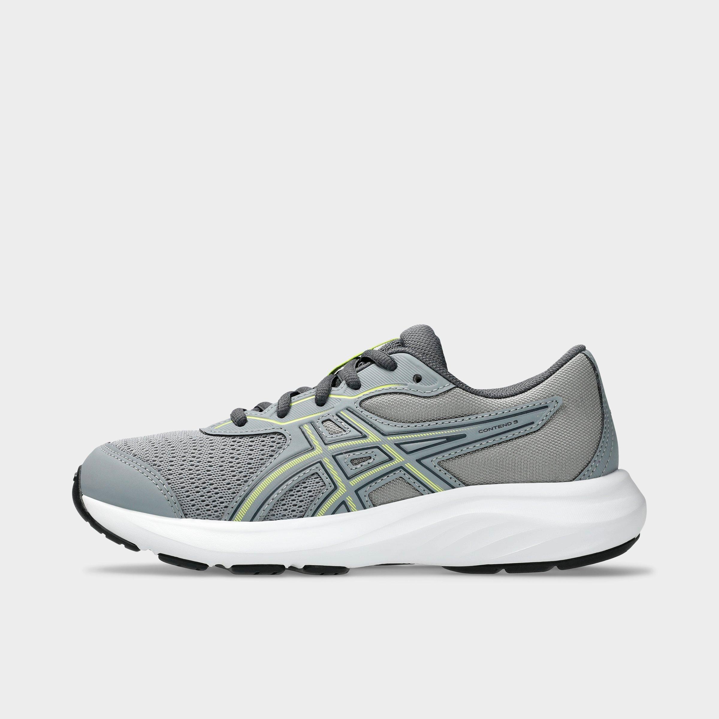 Click here for Asics Big Kids Contend 9 Running Shoes in Gravel/C... prices