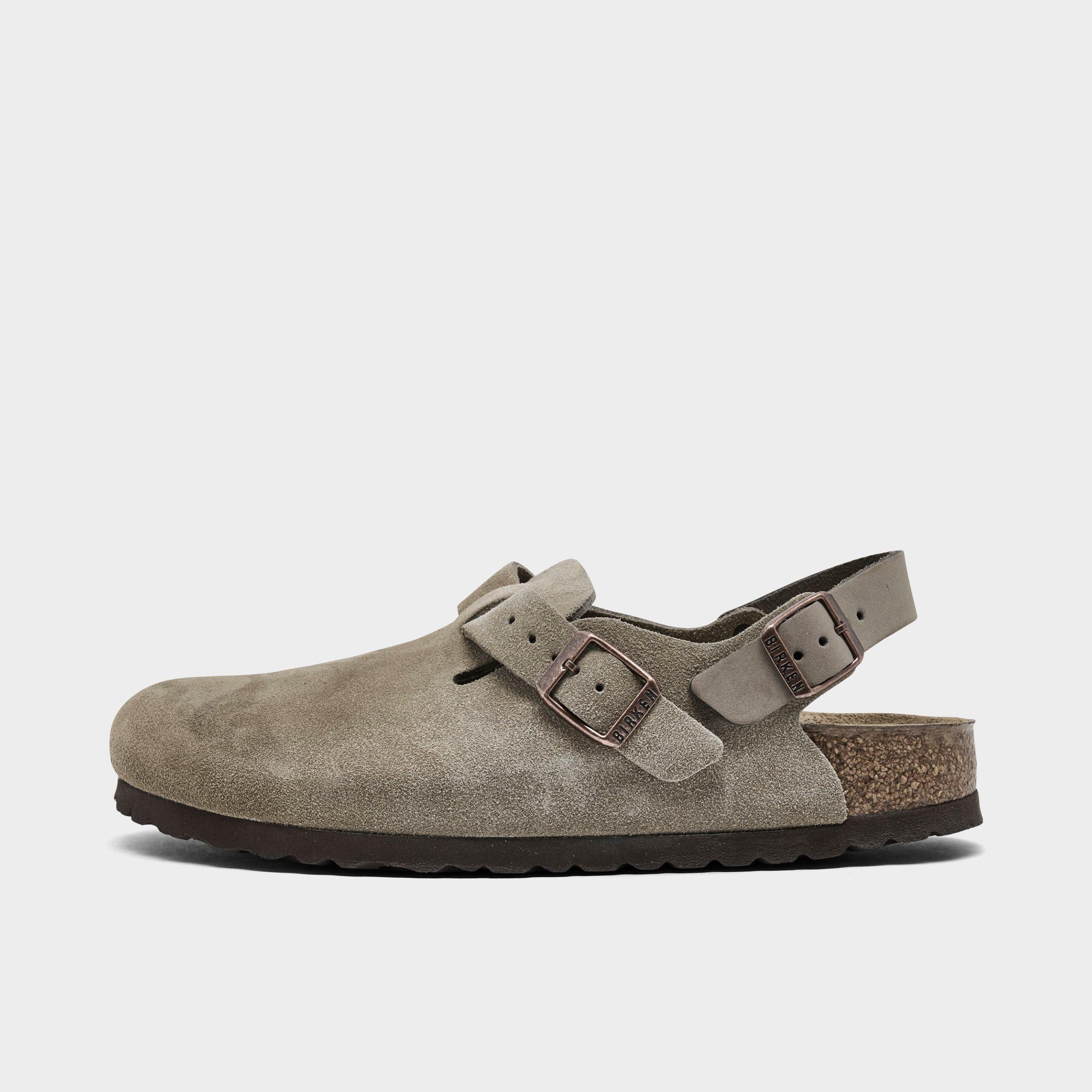 Click here for Birkenstock Womens Tokio Suede Leather Clogs in Ta... prices