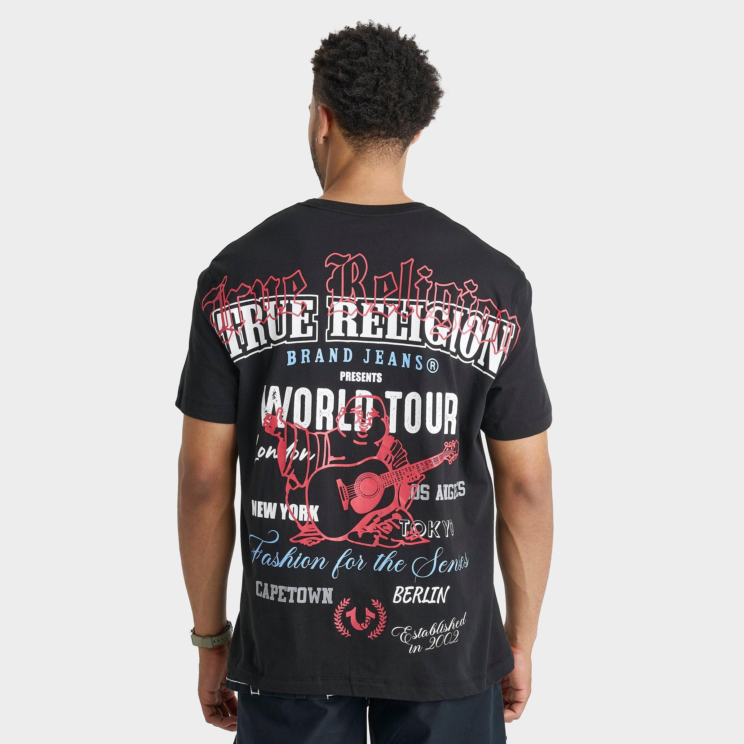 Click here for True Religion Mens World Tour Logo T-Shirt in Jet... prices