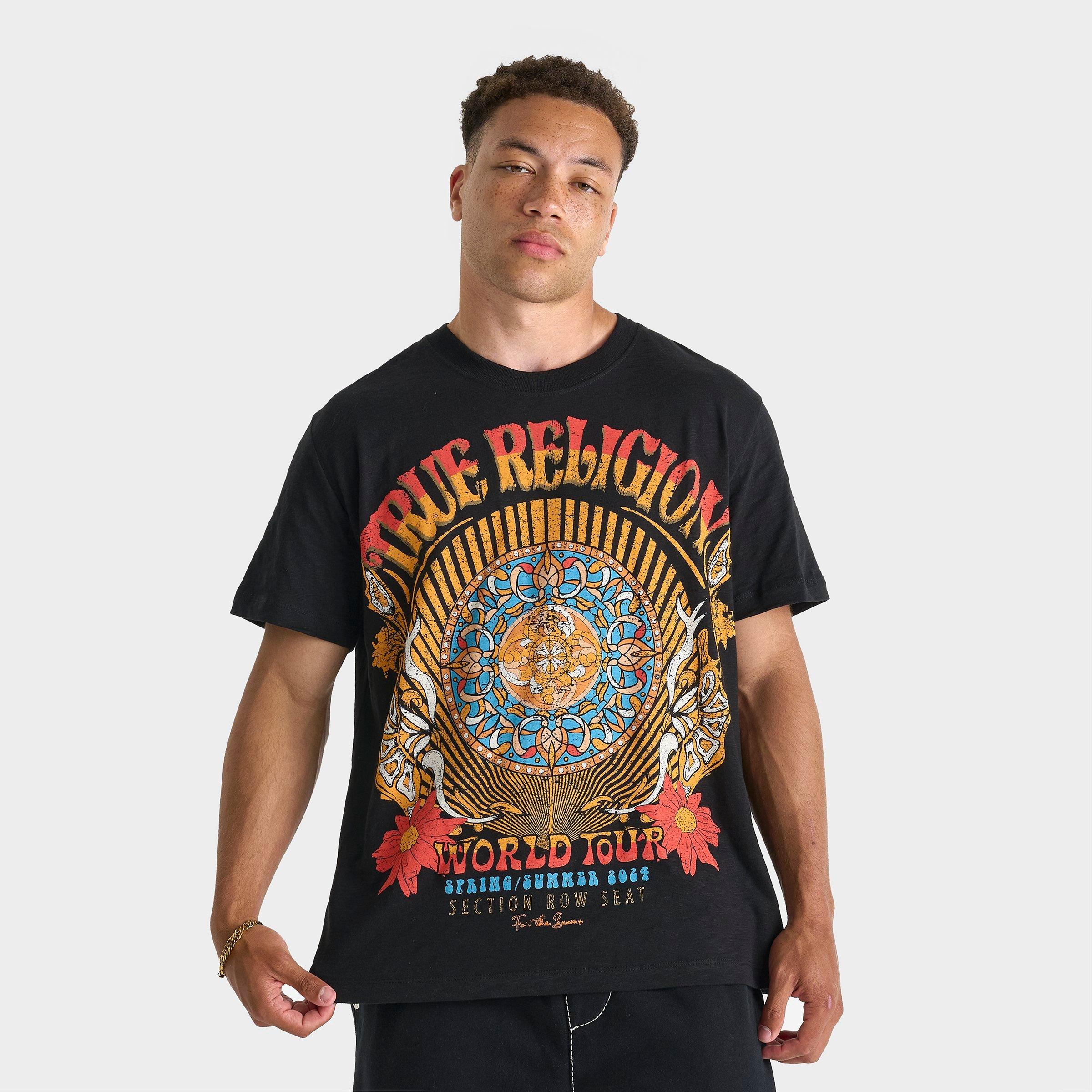Click here for True Religion Mens Rock N Roll T-Shirt in Jet Blac... prices