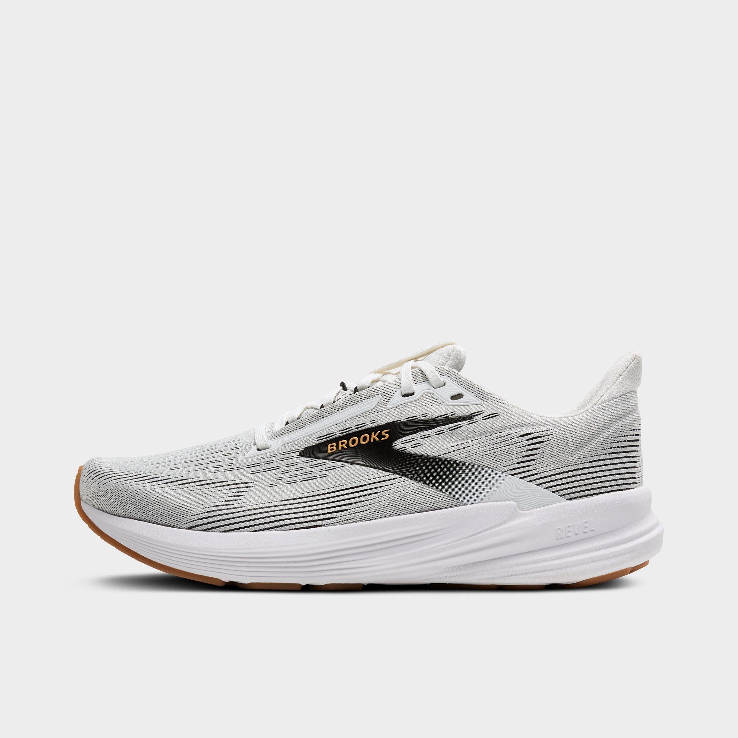 Click here for Brooks Mens Revel 8 Running Shoes in White/Black/O... prices