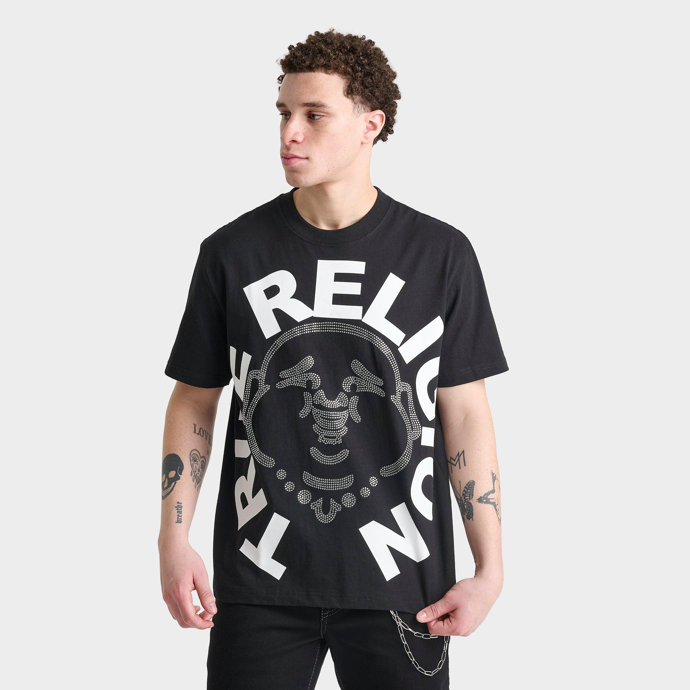 Click here for True Religion Mens Buddha Face T-Shirt in Black Si... prices