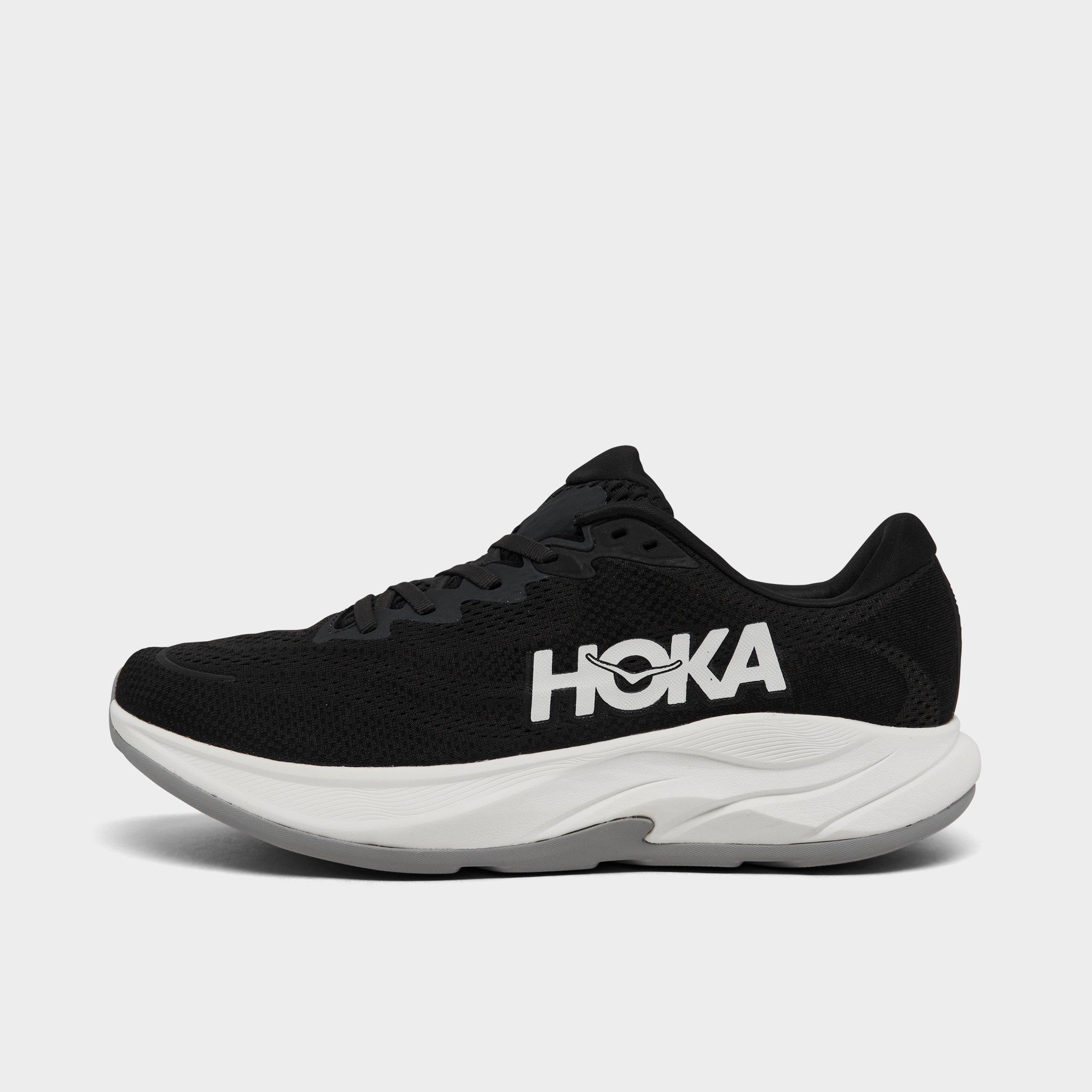 Click here for HOKA Mens Rincon 4 Running Shoes in Black/White Si... prices