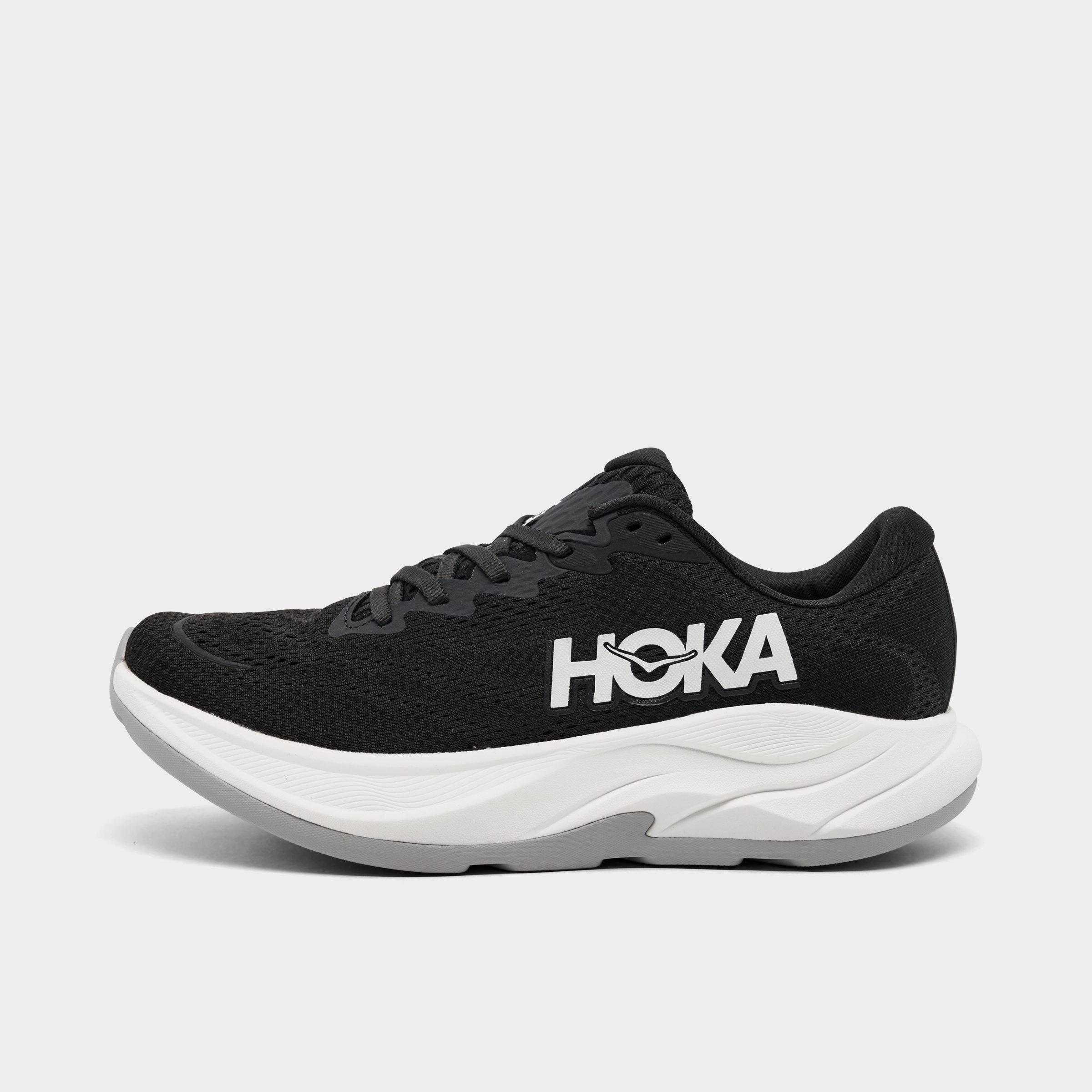 Click here for HOKA Womens RINCON 4 Running Shoes in Black/White... prices