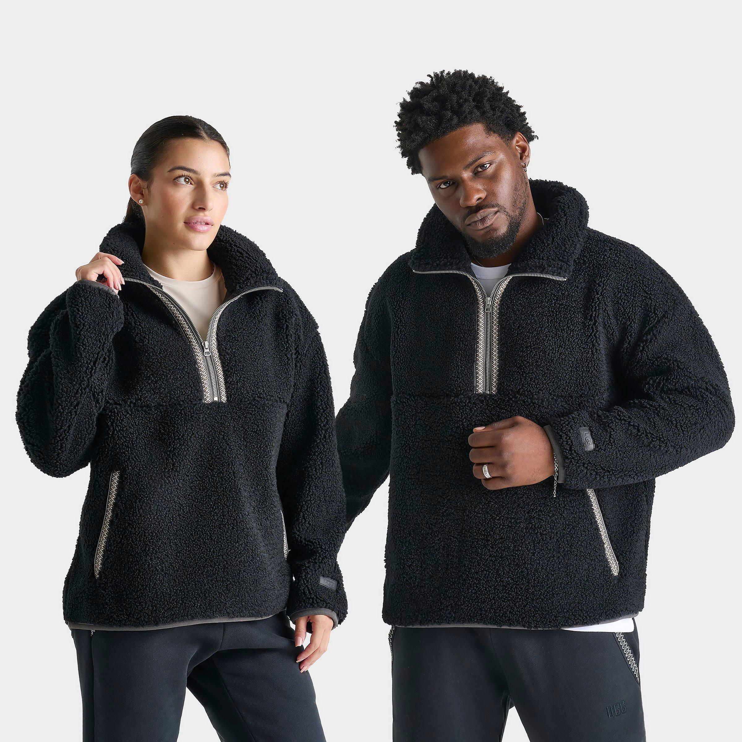 Click here for UGG braid Half-Zip Pullover Top in Black Size: Sma... prices