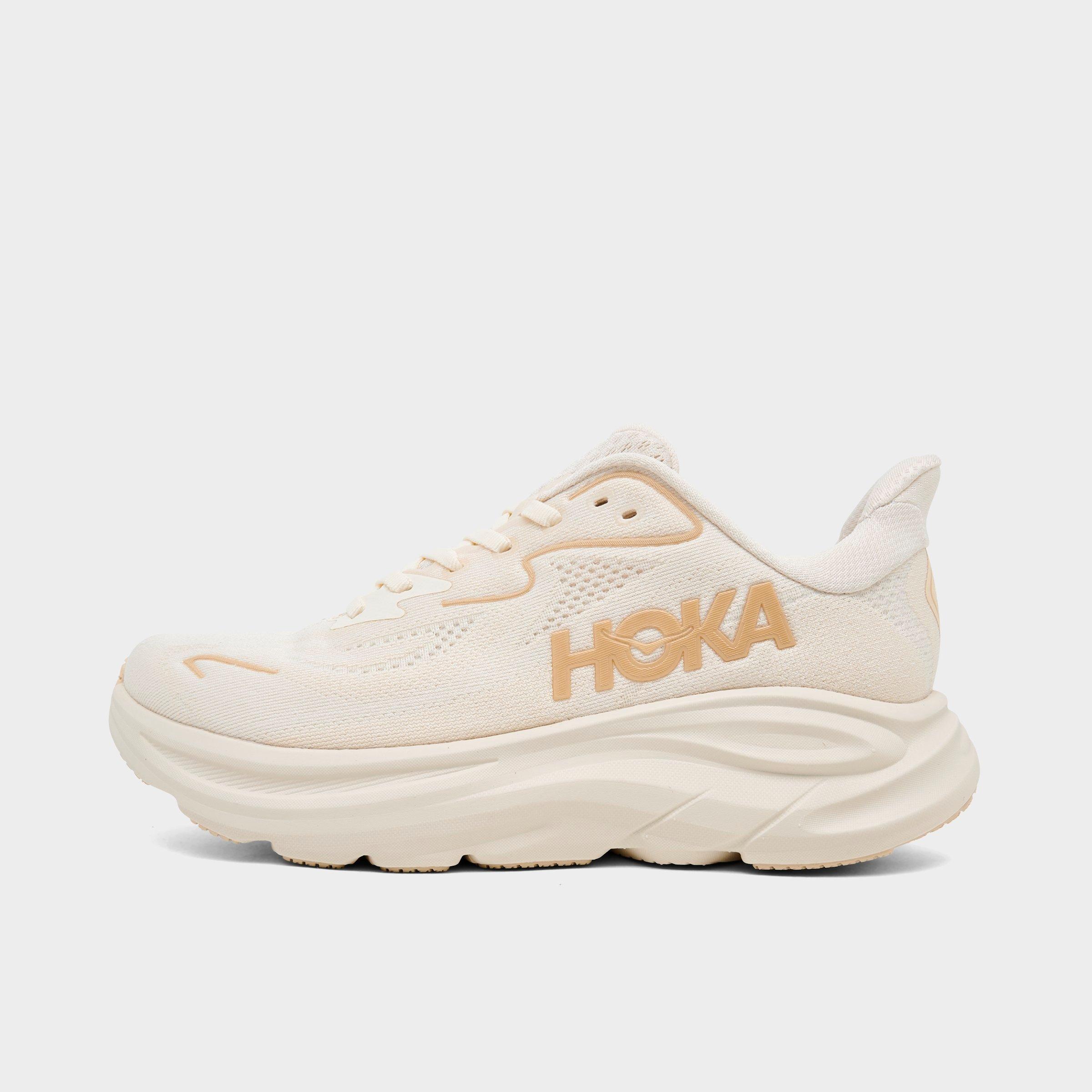 Click here for HOKA Womens Clifton 10 Running Shoes in vanilla/bi... prices