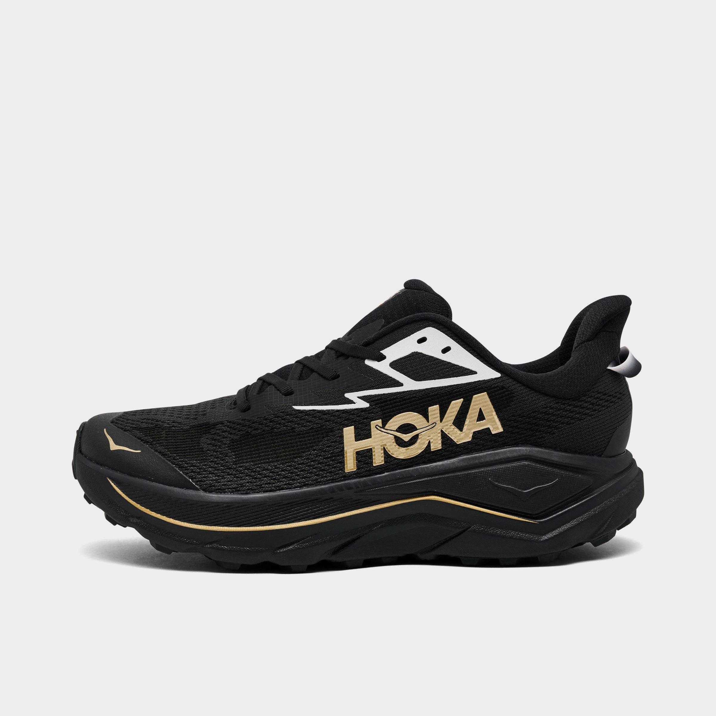 Click here for HOKA Mens Challenger 8 Running Shoes in Black/Gold... prices