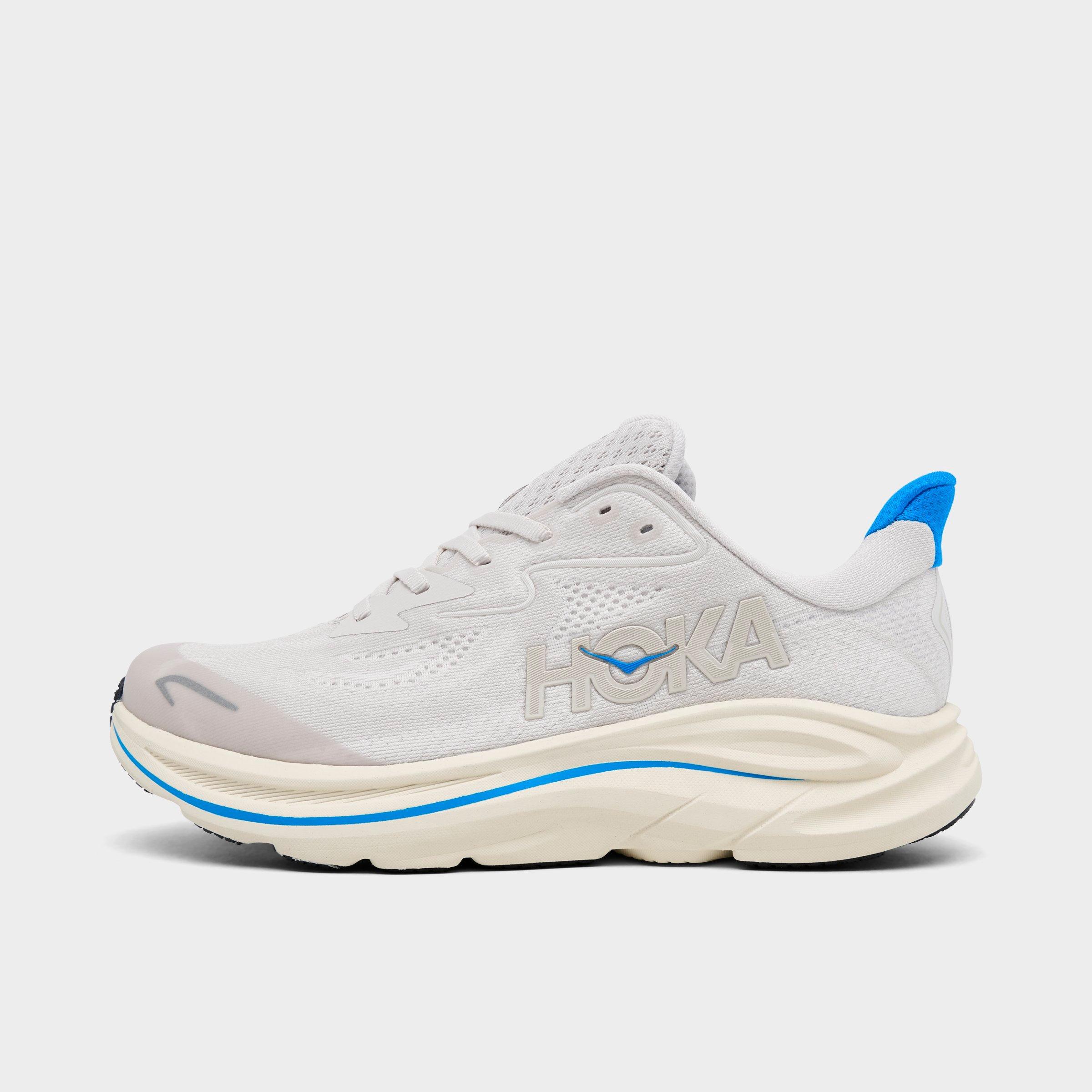 Click here for HOKA Big Kids Clifton 10 Running Shoes in Stucco/V... prices