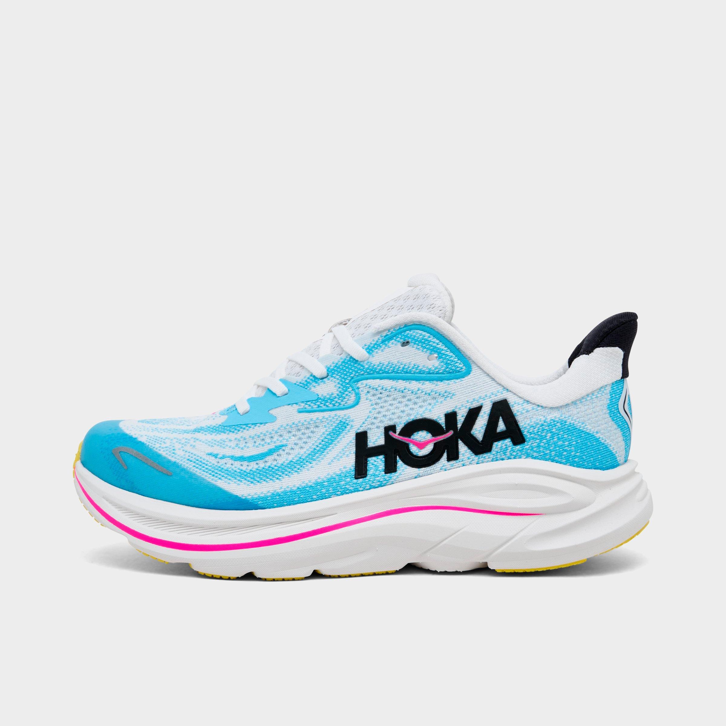 Click here for HOKA Big Kids Clifton 10 Running Shoes in Frost/So... prices
