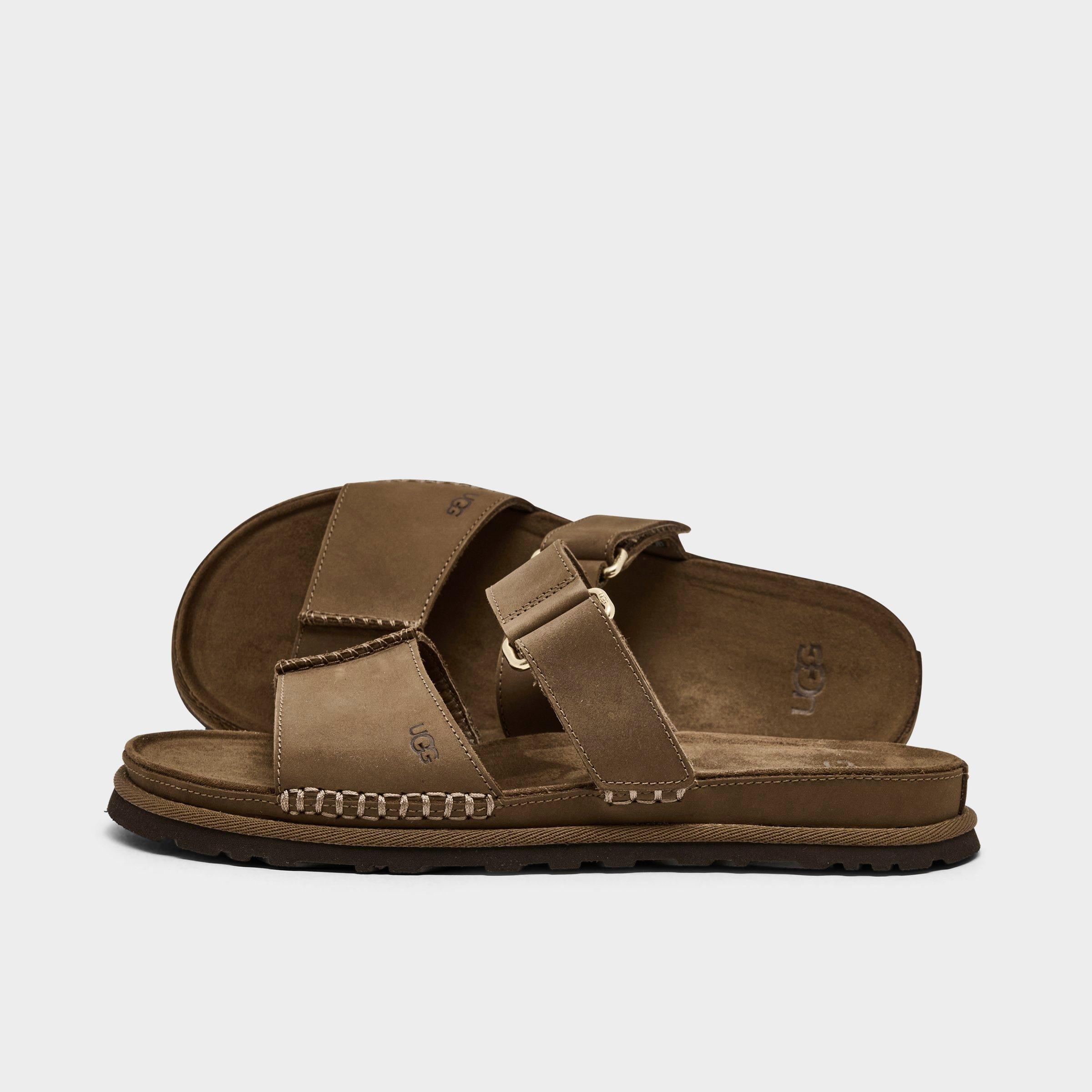 Click here for UGG Womens GoldenGaze Slide Sandals in Chestnut Le... prices