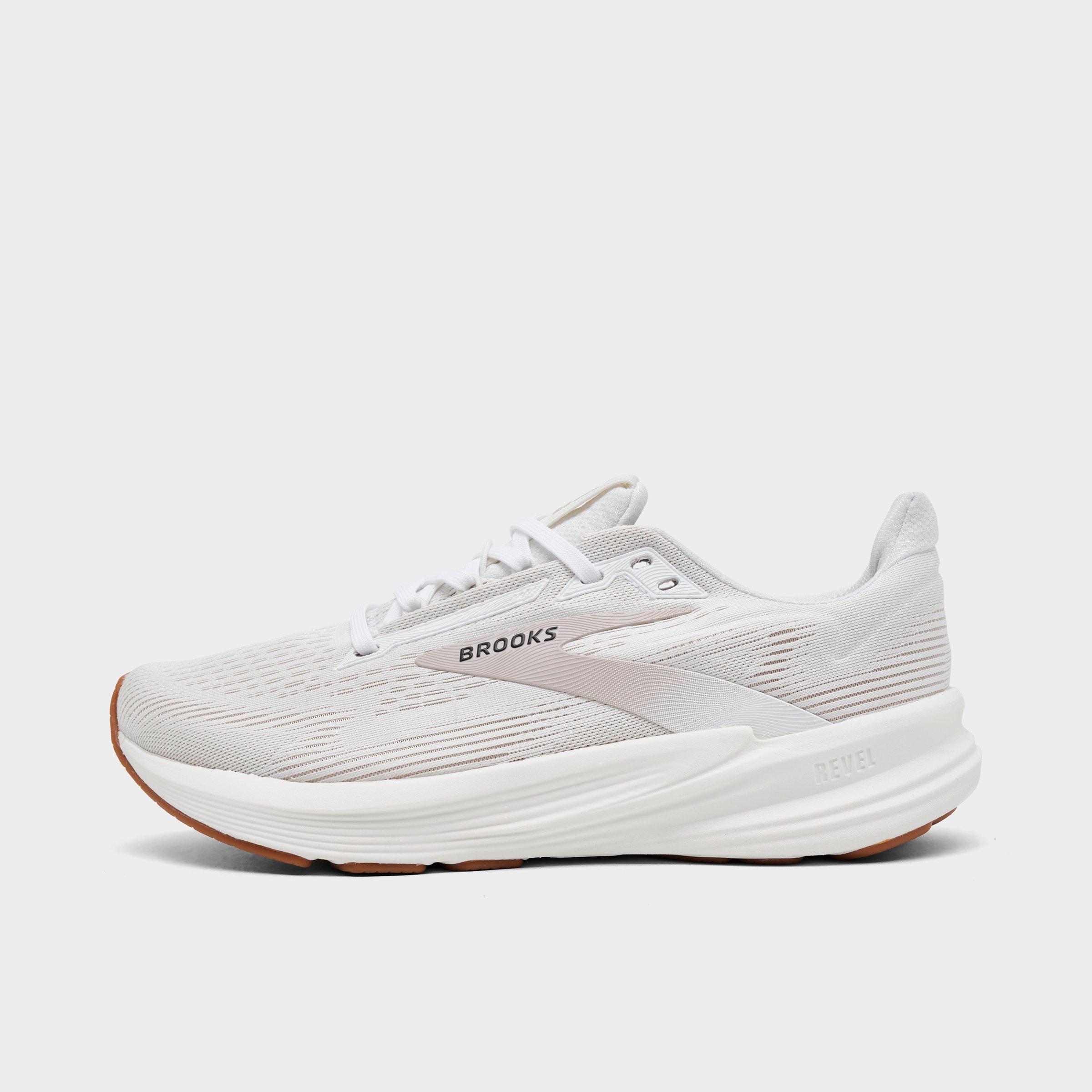 Click here for Brooks Womens Revel 8 Running Shoes in White/Gum S... prices