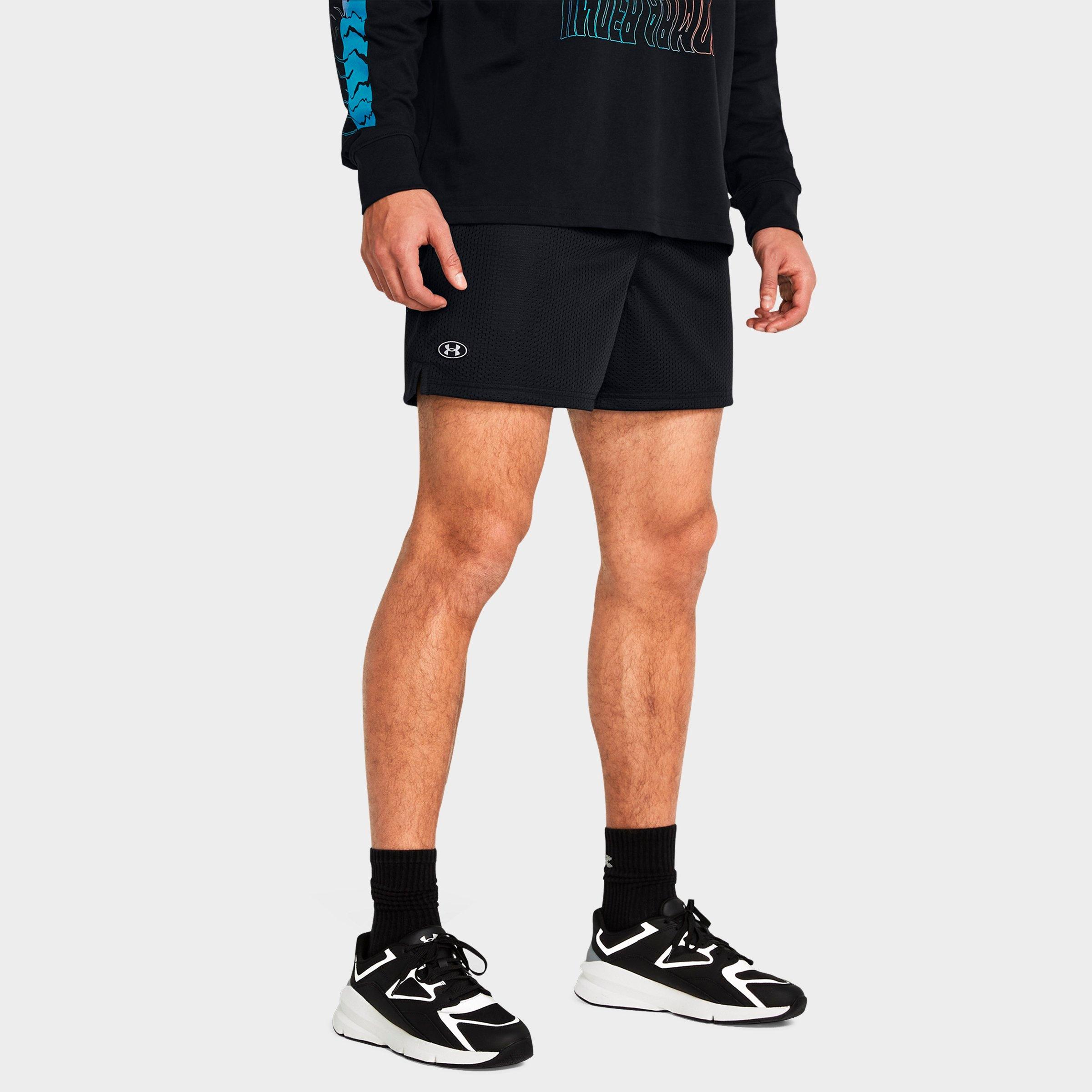Click here for Under Armour Mens UA Icon 5 Mesh Shorts in Black/W... prices