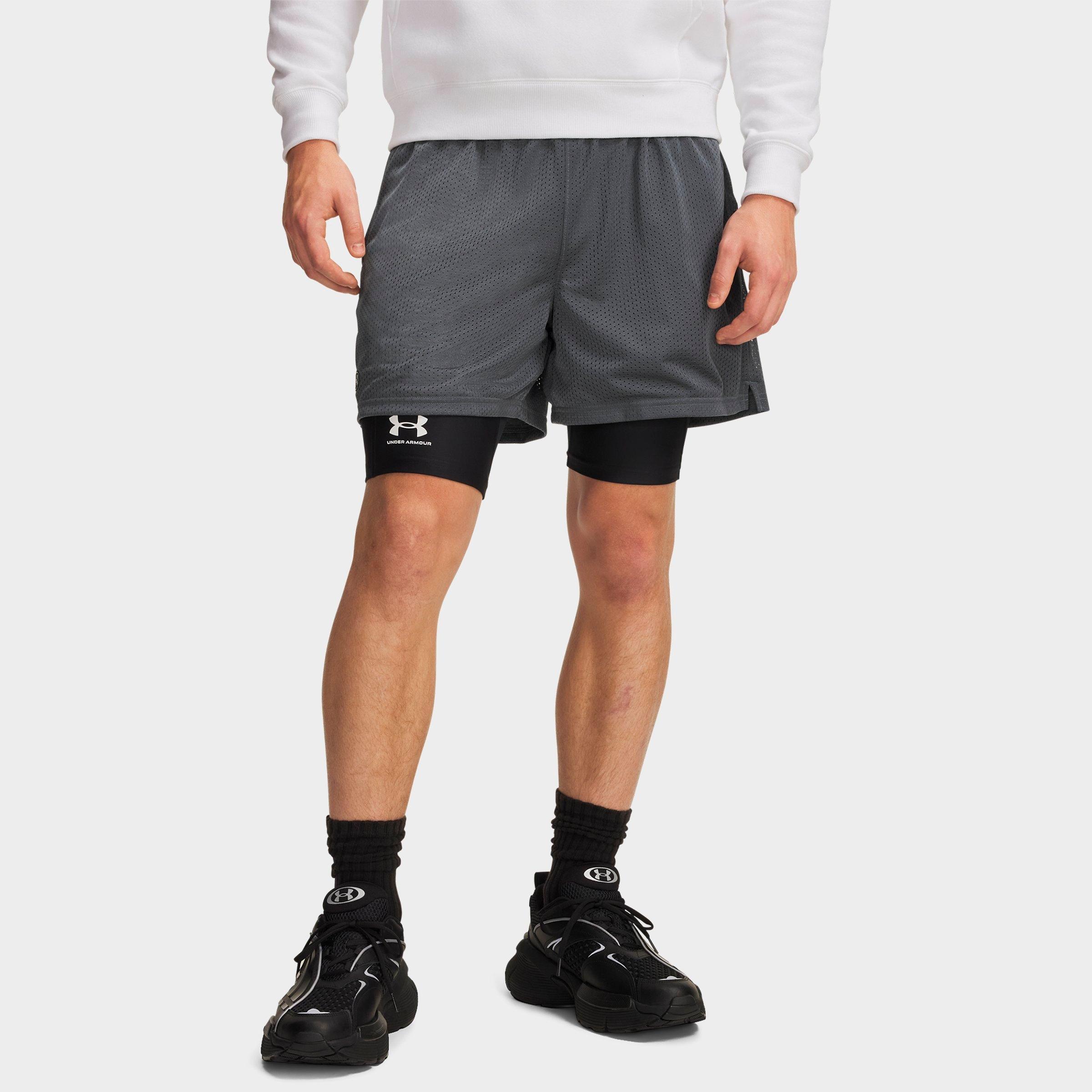 Click here for Under Armour Mens UA Icon 5 Mesh Shorts in Pitch G... prices